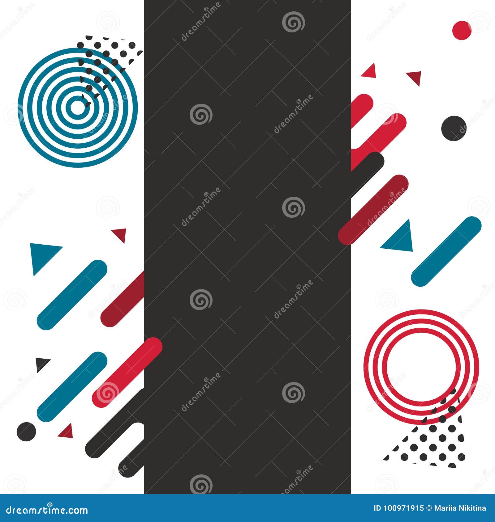 Modern Abstract Shapes. Design Flat Elements Stock Vector ...