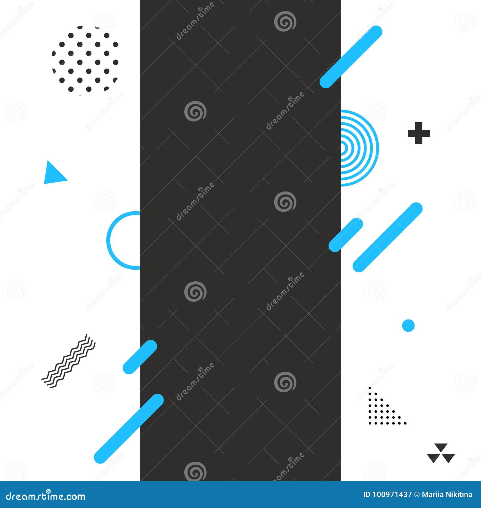 Modern Abstract Shapes. Design Flat Elements Stock Vector ...