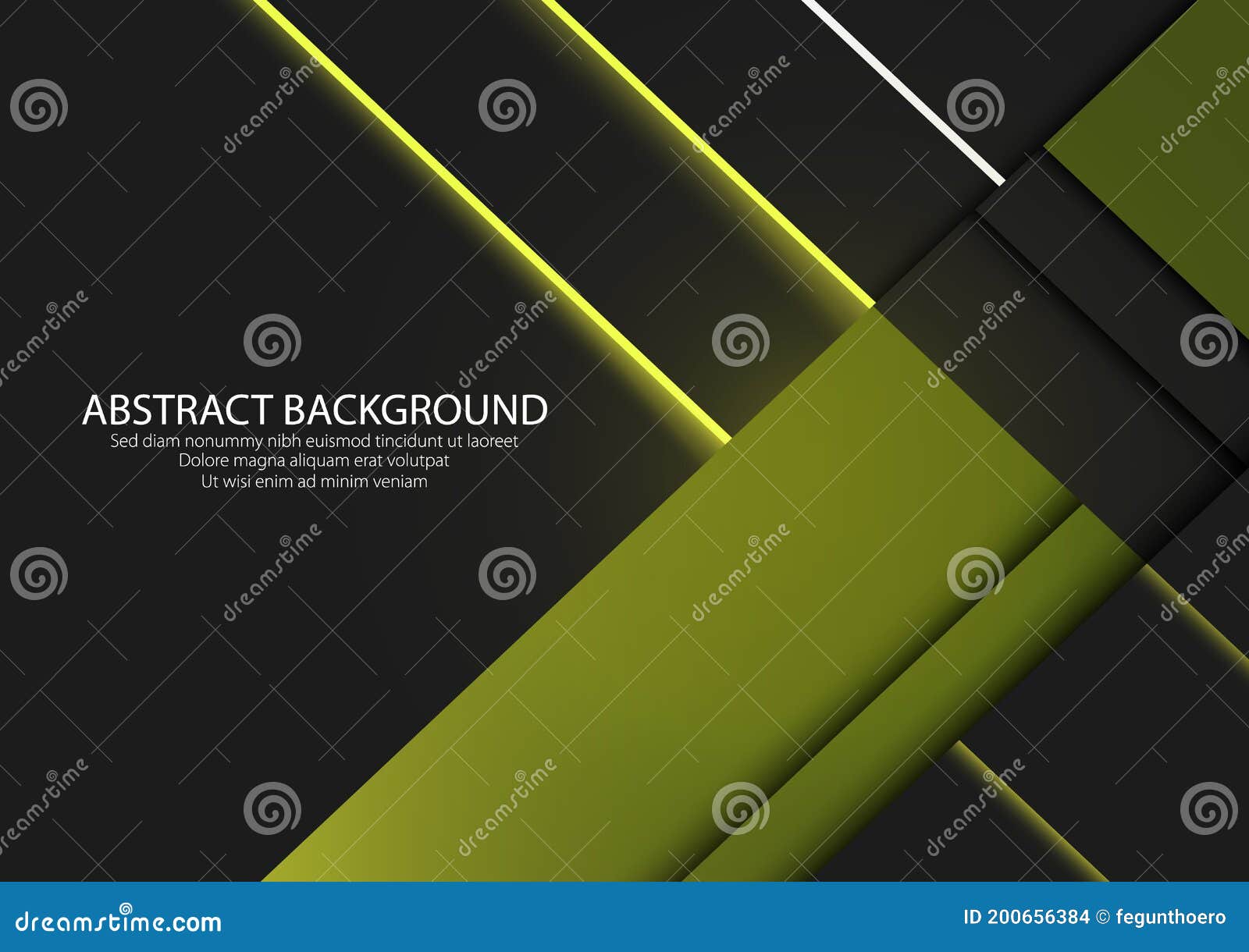 Modern Abstract Side Line Yellow Color Shape. Design Graphic Vector ...