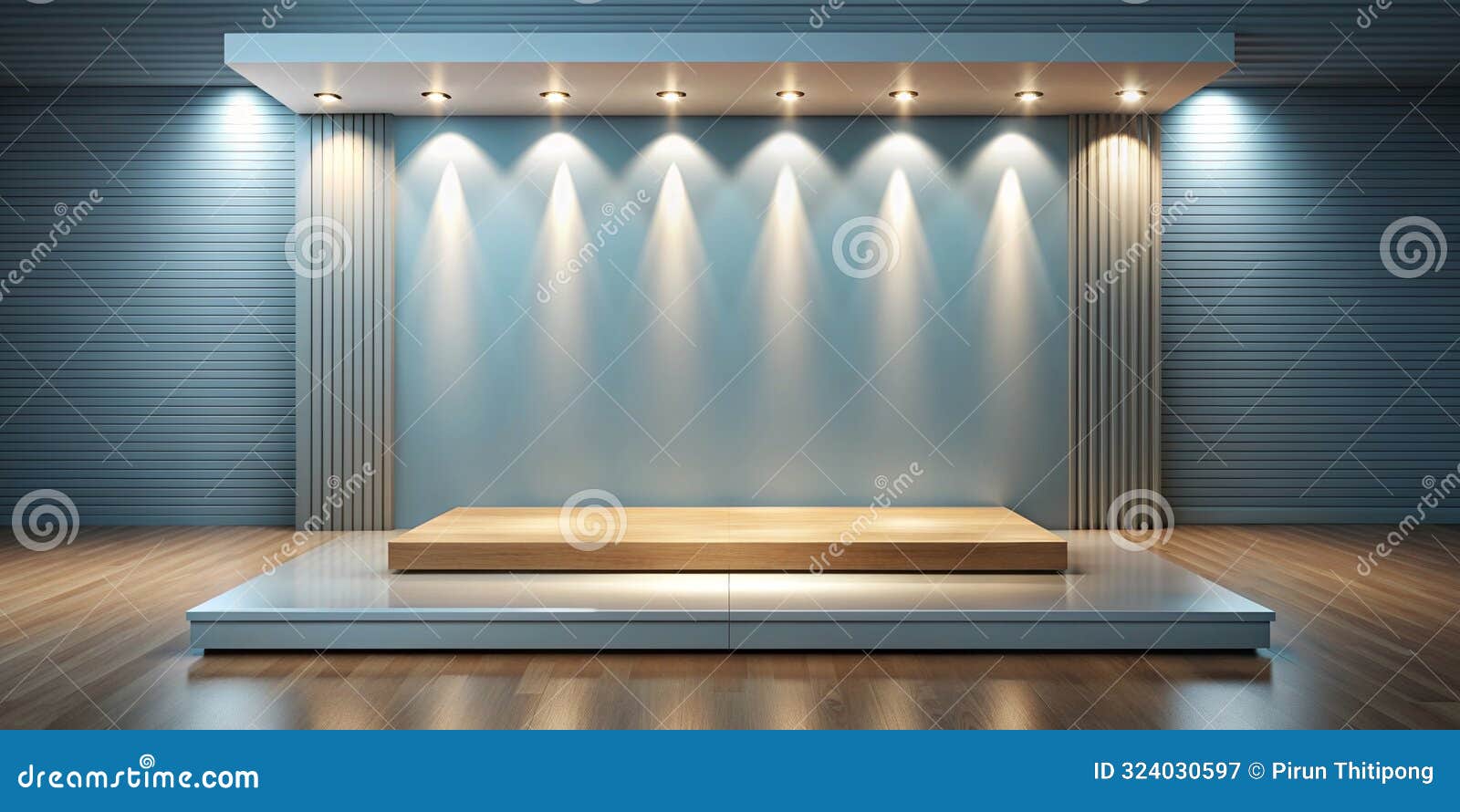 Modern Abstract Simple Display Stage Background Generative by AI Stock ...