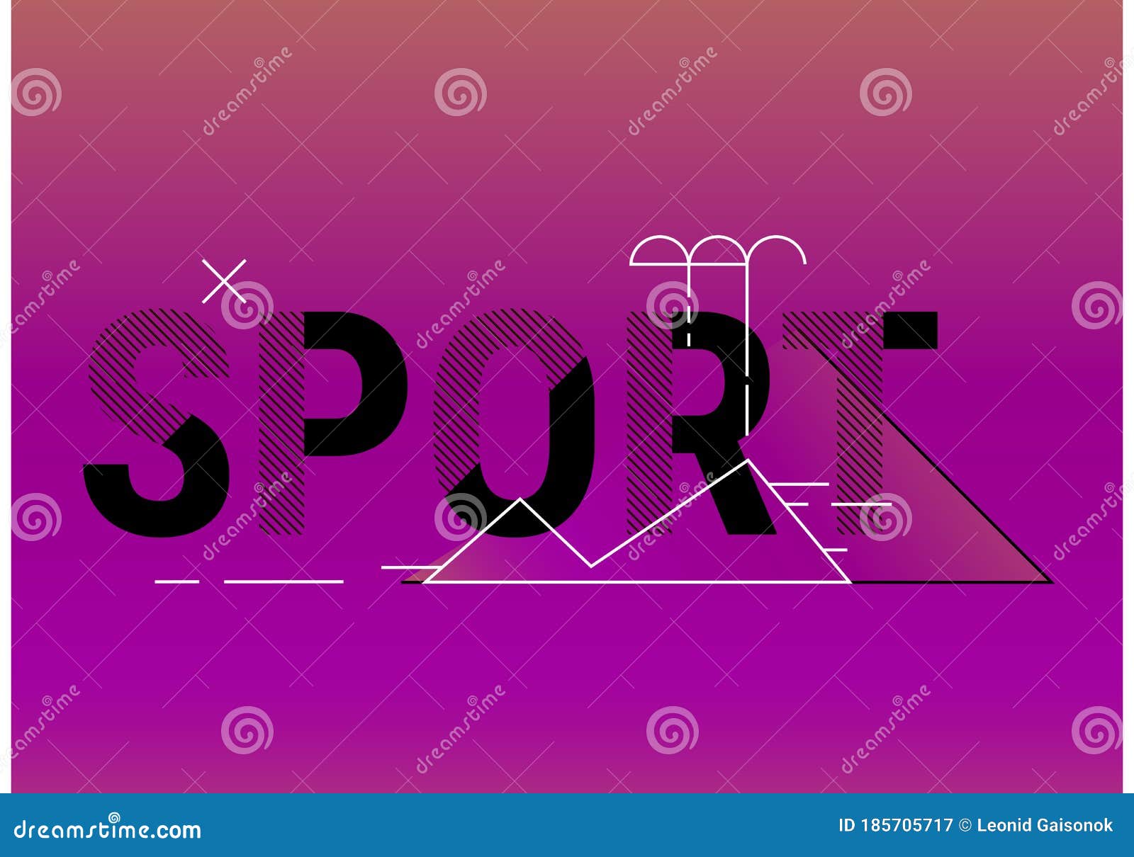 Modern Abstract Sport Design Banner Stock Illustration - Illustration ...