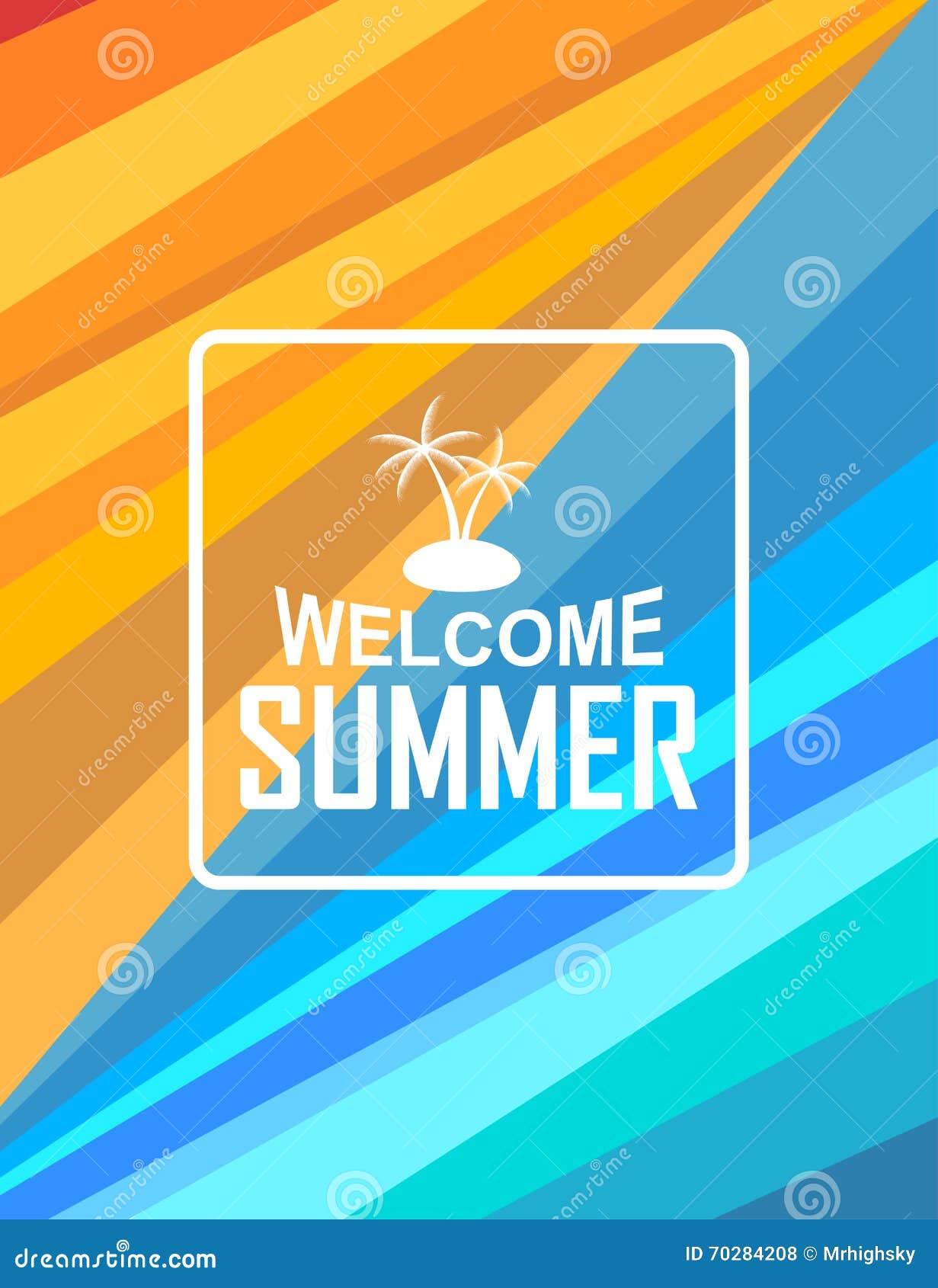 Modern Abstract Summer Brochure Template Stock Vector - Illustration of ...