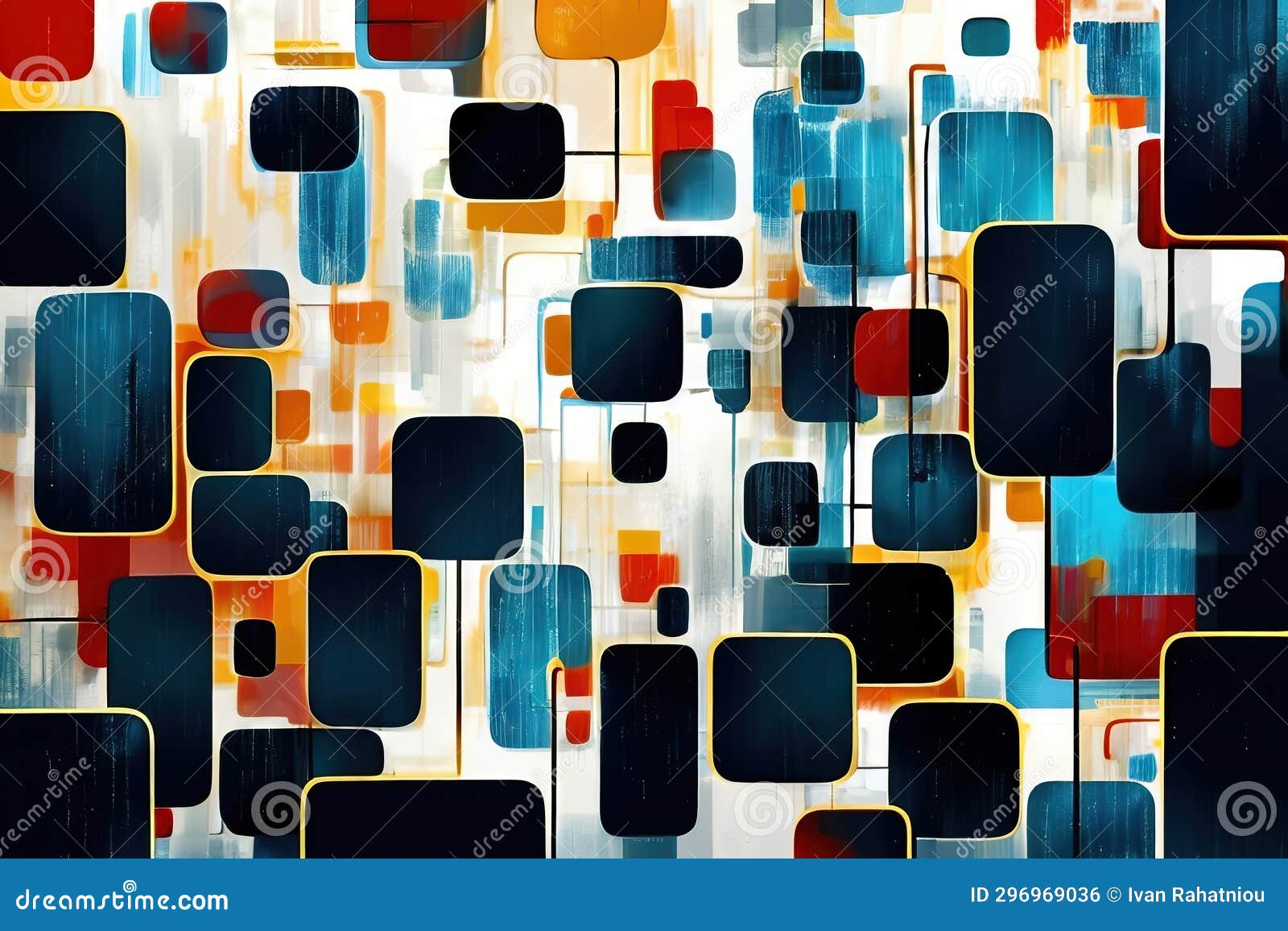 Modern Abstract Surrealist Background Stock Illustration - Illustration ...