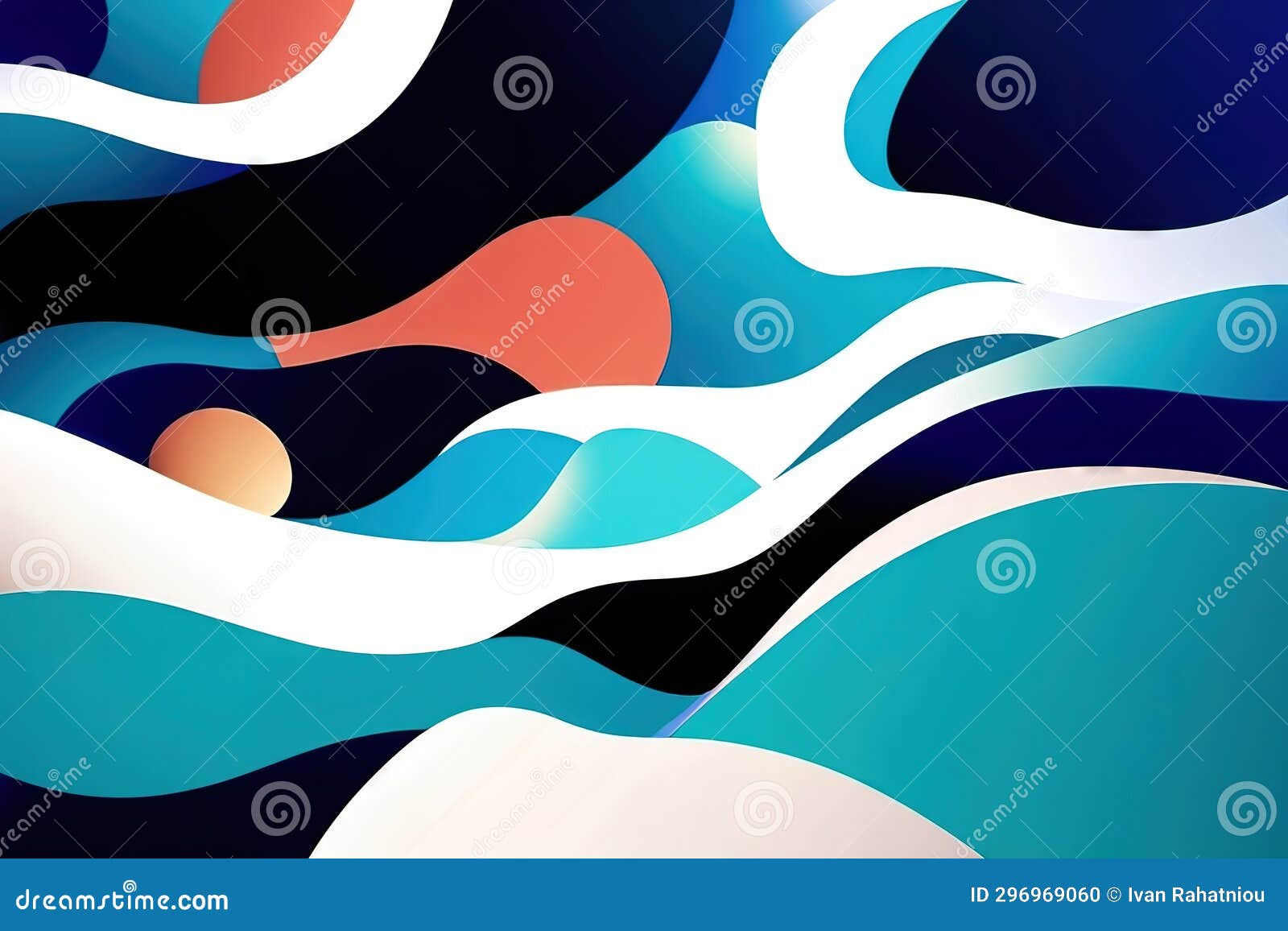 Modern Abstract Surrealist Background Stock Illustration - Illustration ...
