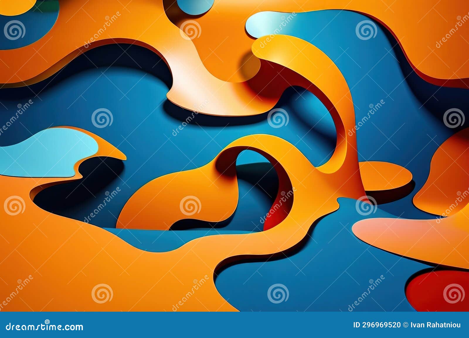 Modern Abstract Surrealist Background Stock Illustration - Illustration ...
