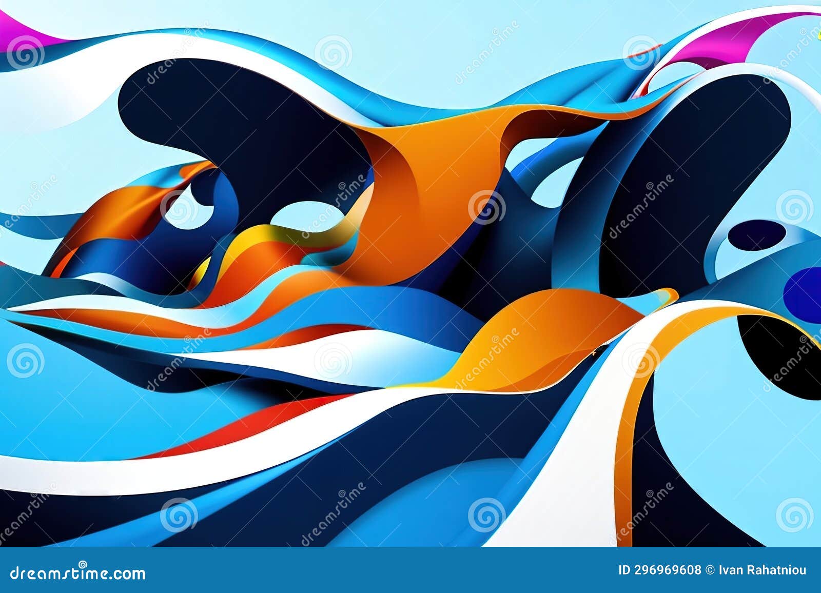 Modern Abstract Surrealist Background Stock Illustration - Illustration ...