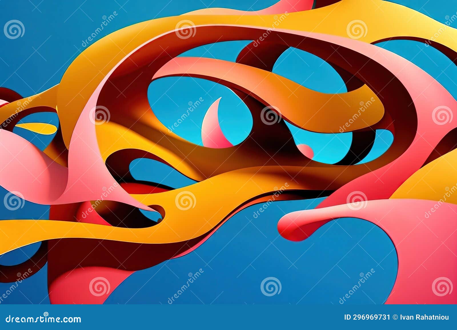 Modern Abstract Surrealist Background Stock Image | CartoonDealer.com ...