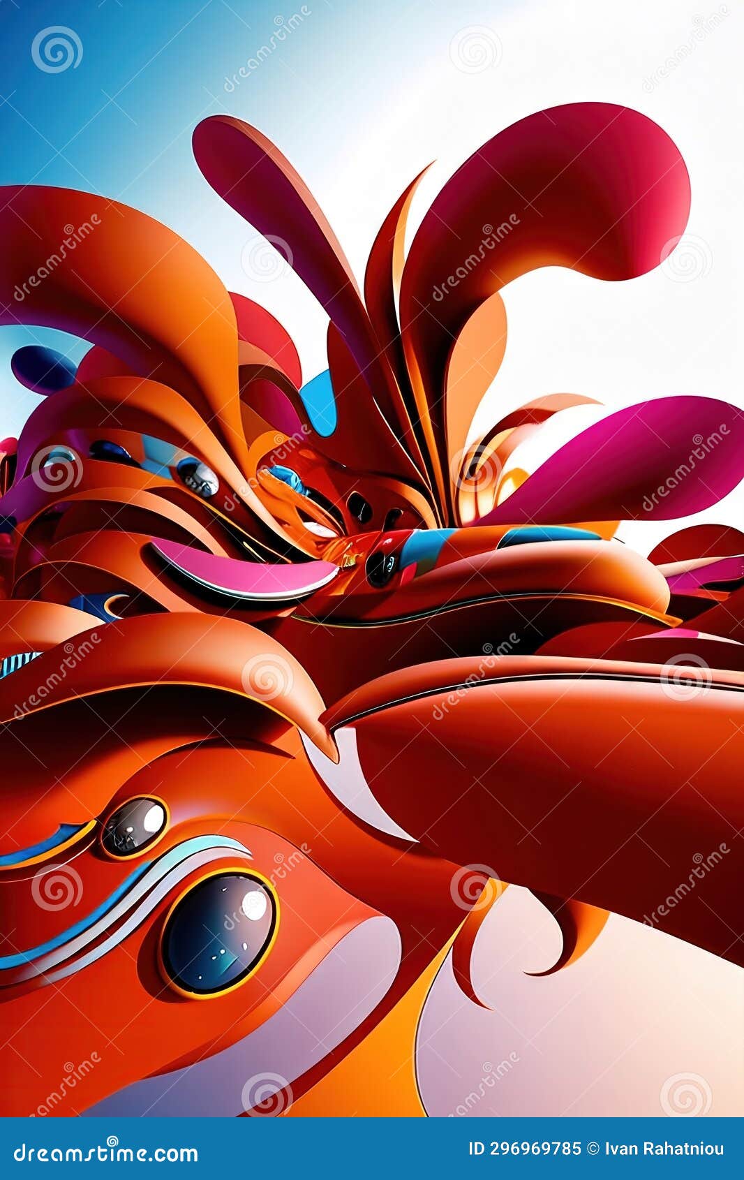 Modern Abstract Surrealist Background Stock Illustration - Illustration ...
