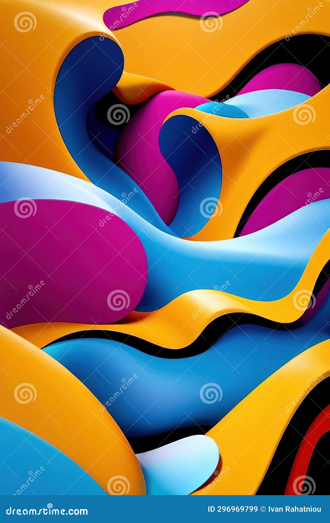 Modern Abstract Surrealist Background Stock Illustration - Illustration ...