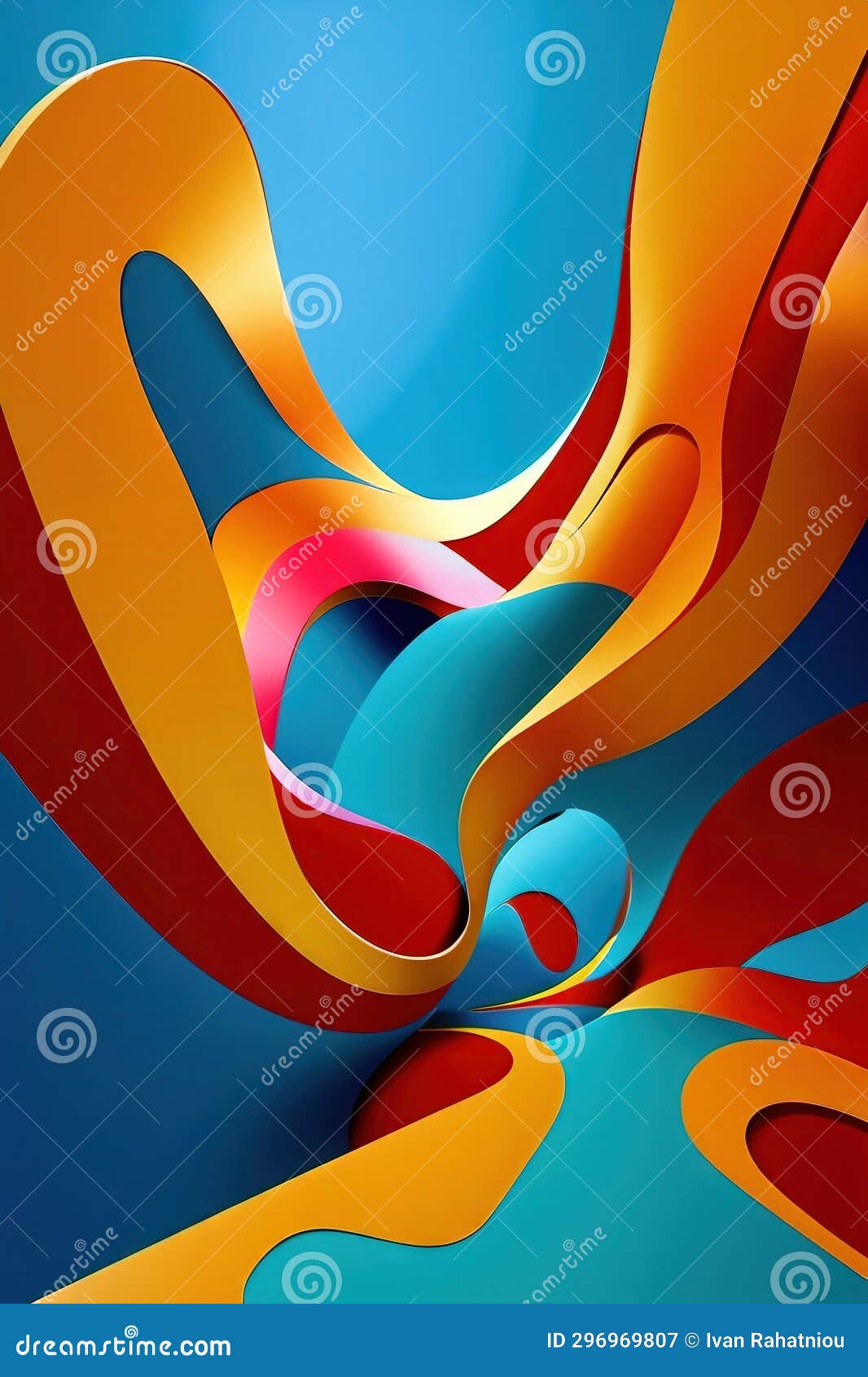 Modern Abstract Surrealist Background Stock Illustration - Illustration ...