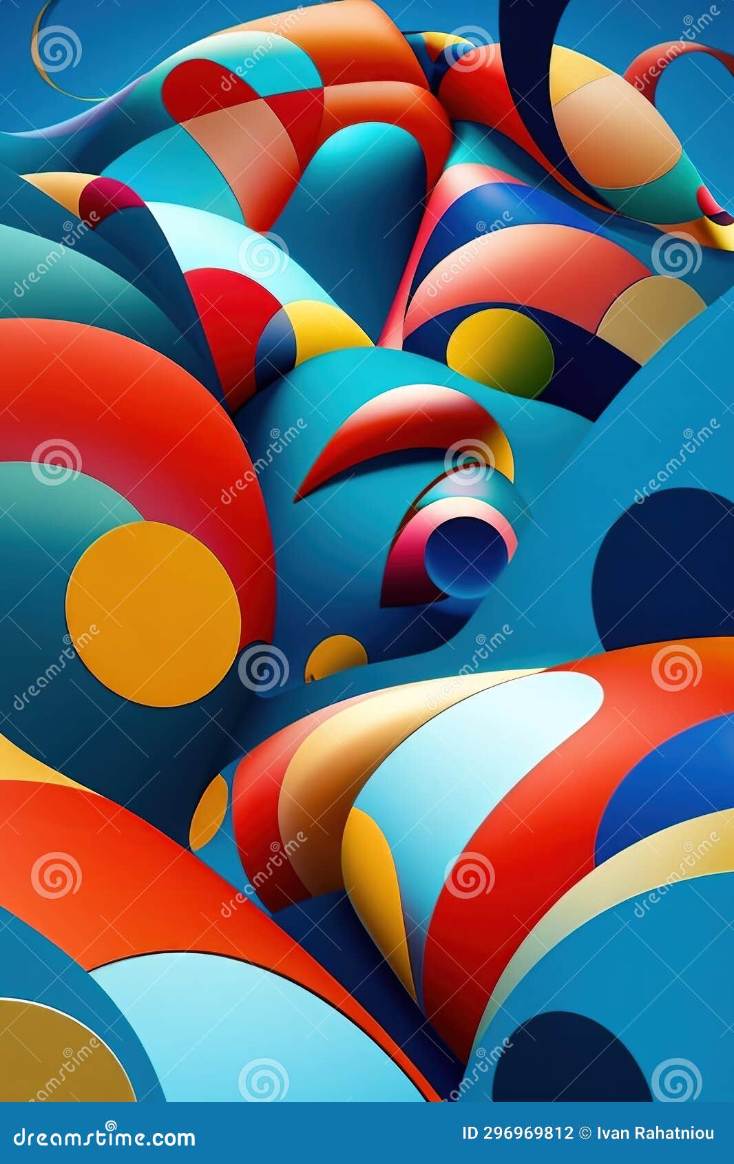 Modern Abstract Surrealist Background Stock Illustration - Illustration ...