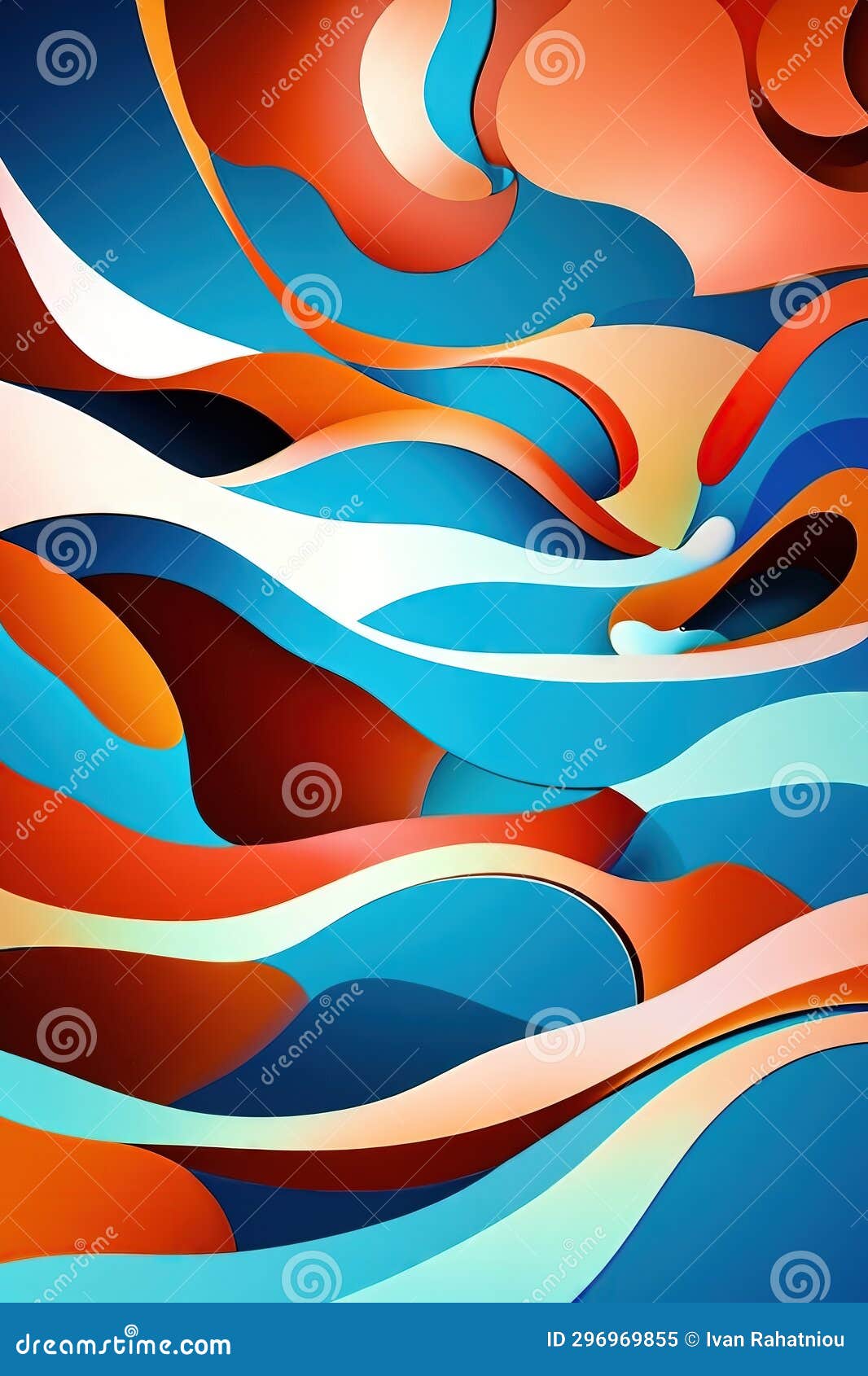 Modern Abstract Surrealist Background Stock Illustration - Illustration ...