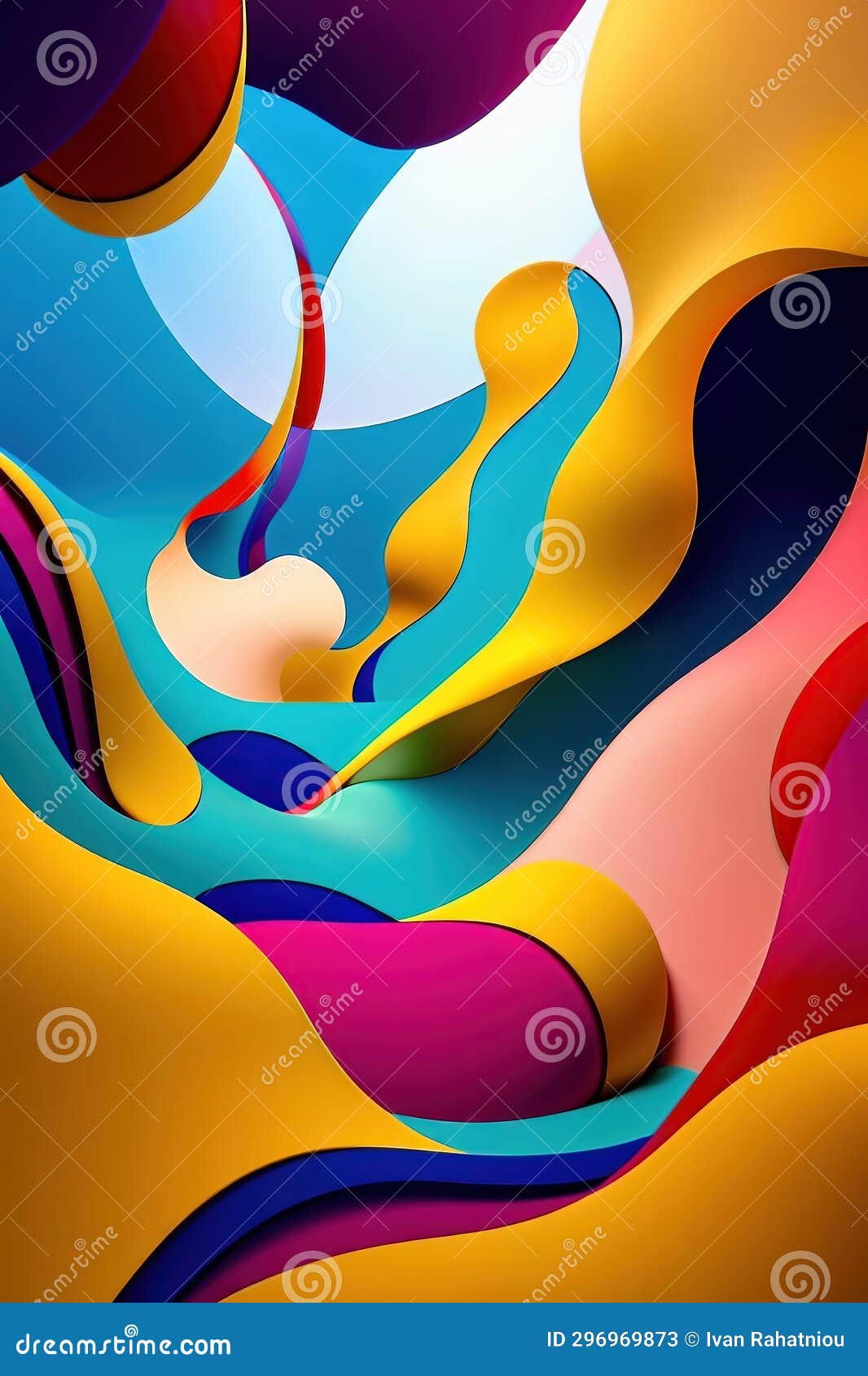 Modern Abstract Surrealist Background Stock Illustration - Illustration ...
