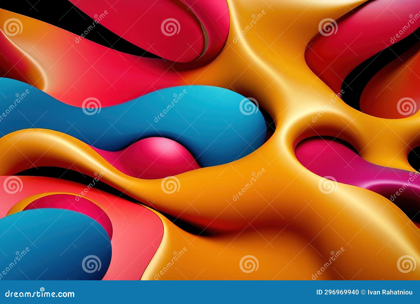 Modern Abstract Surrealist Background Stock Illustration - Illustration ...
