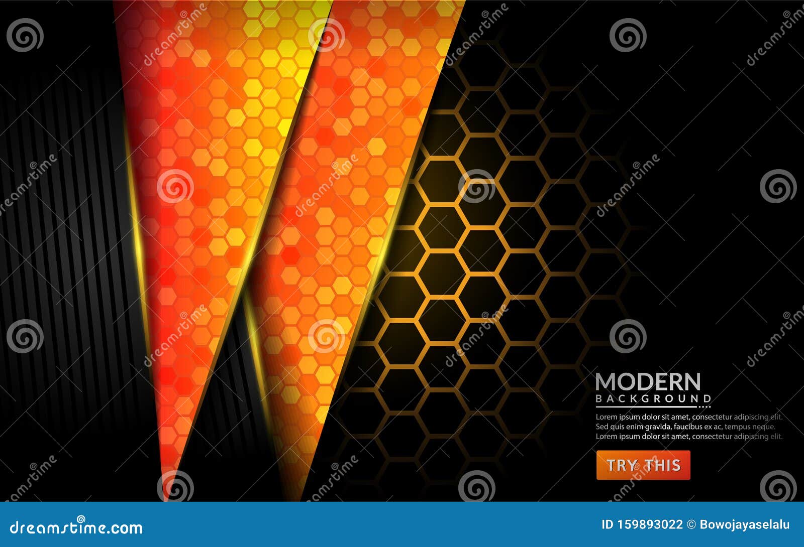 Modern Abstract Tech Orange Background. Futuristic Background Design ...