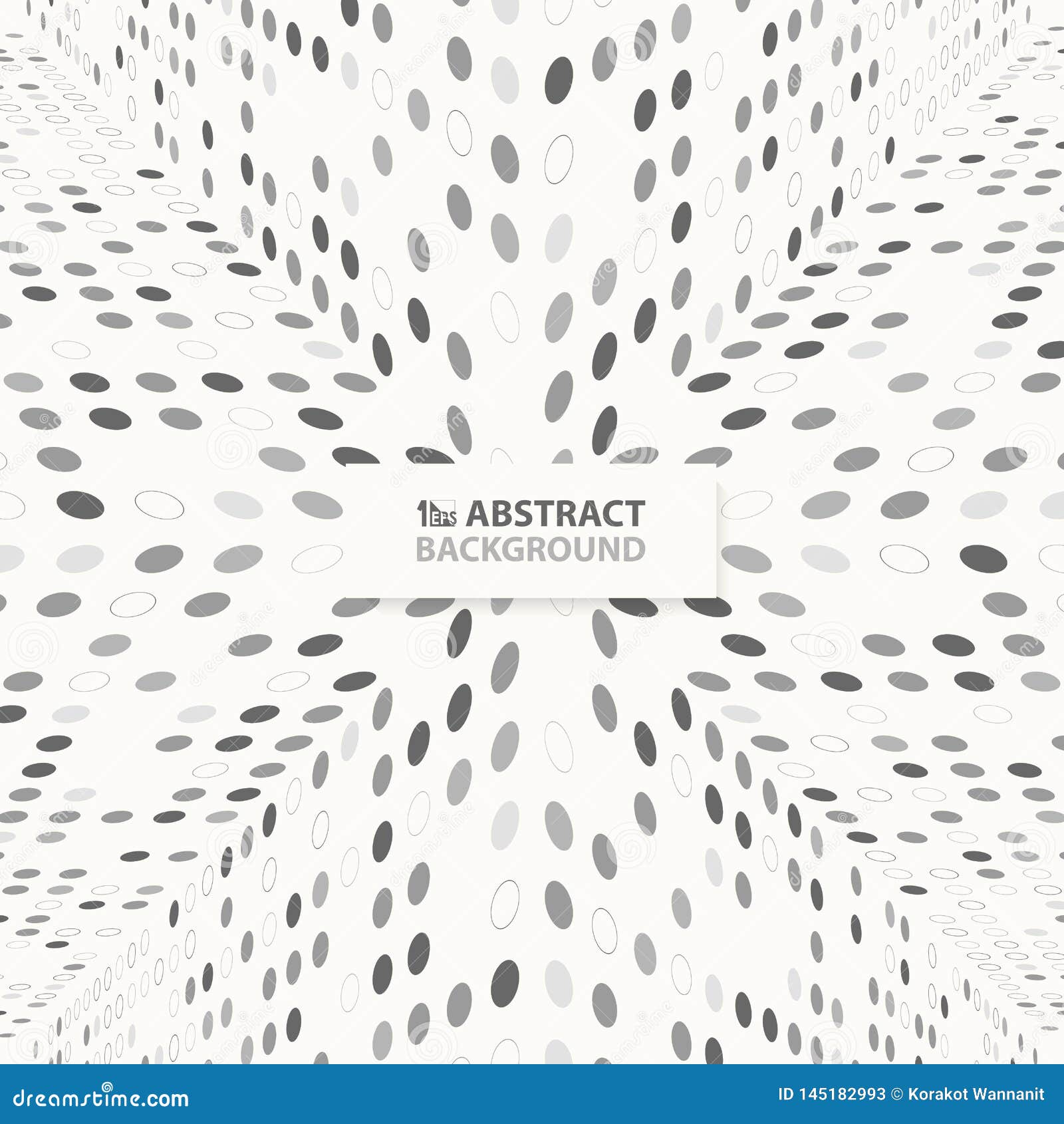 Modern Abstract Techno Gray Dots Pattern Design of Perspective ...