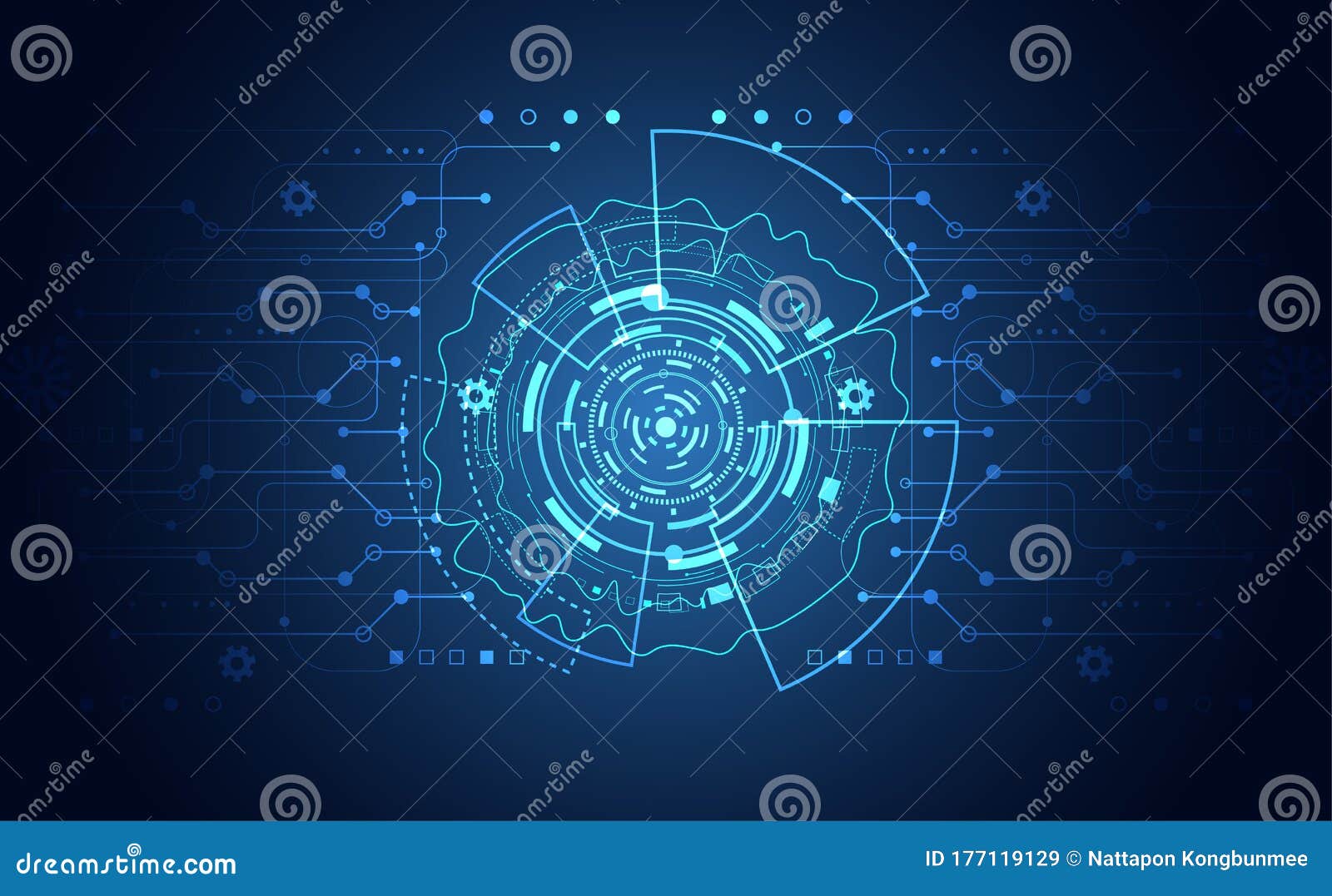 Modern Abstract Technology Concept Communication Circle Digital on Blue ... Modern Abstract Technology Concept Communication Circle Digital on Blue ...