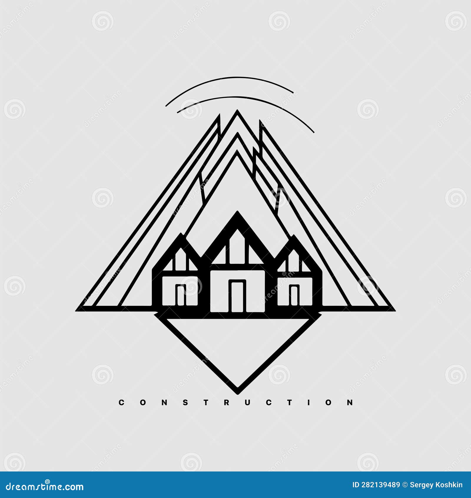 Modern Abstract Vector Construction Company Logo Template. Logotype for ...