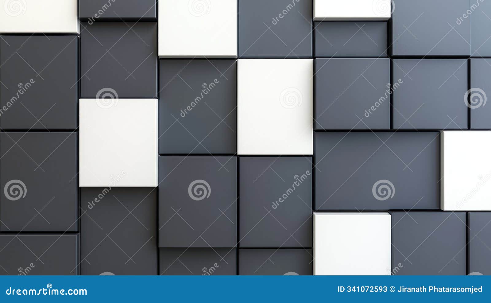 A Modern Abstract Wall Design Featuring Alternating Black and White ...