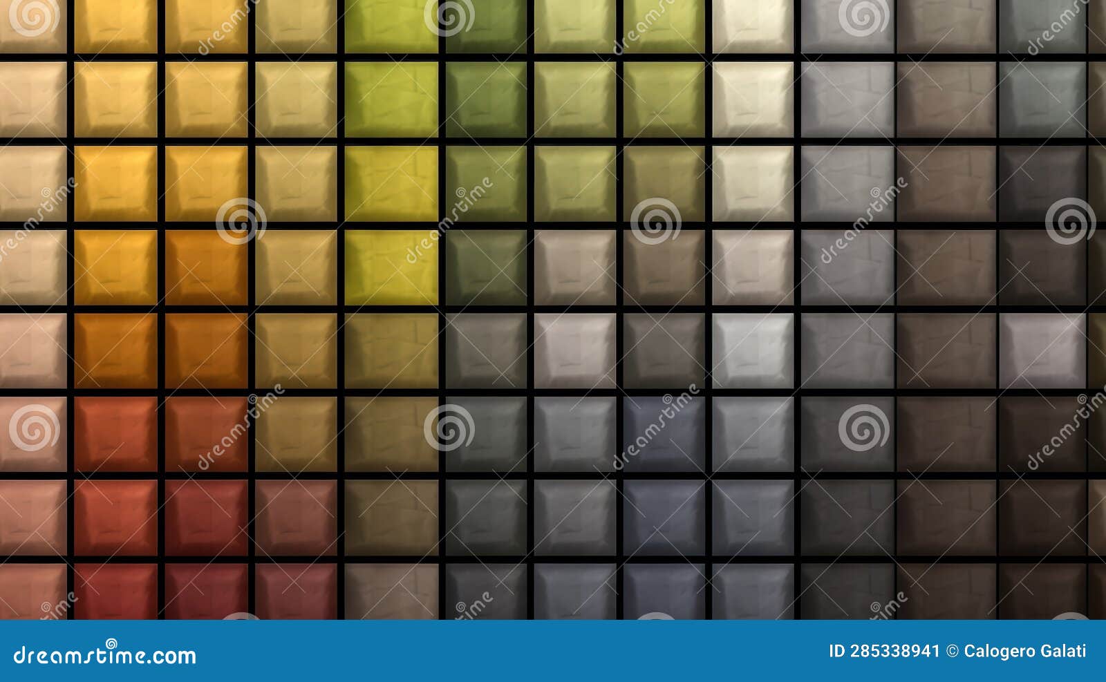 A Modern Abstract Wallpaper with Cubes in Different Colors, Palette ...