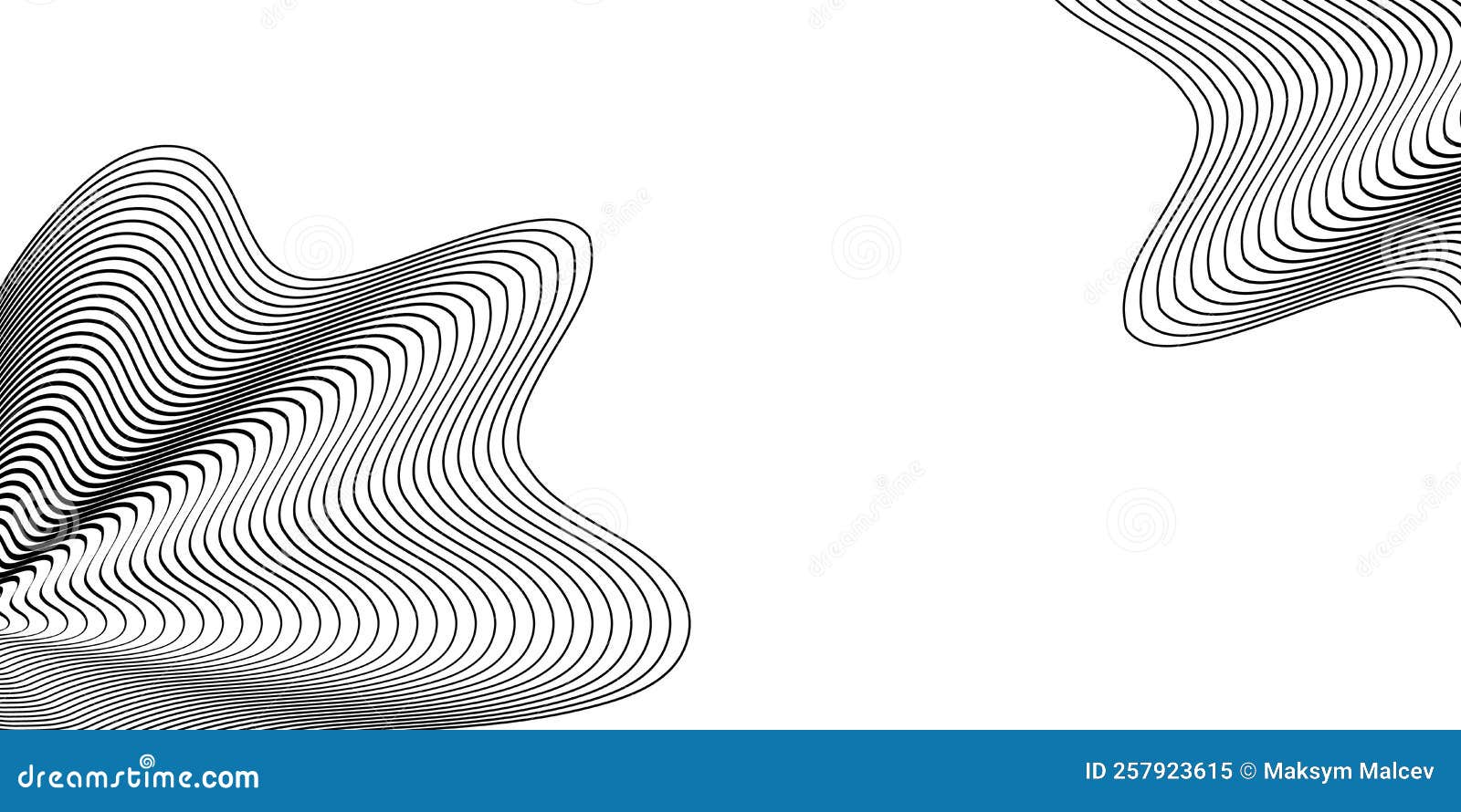 Modern Abstract Wave Lines on White Background. Vector Stock Vector ...