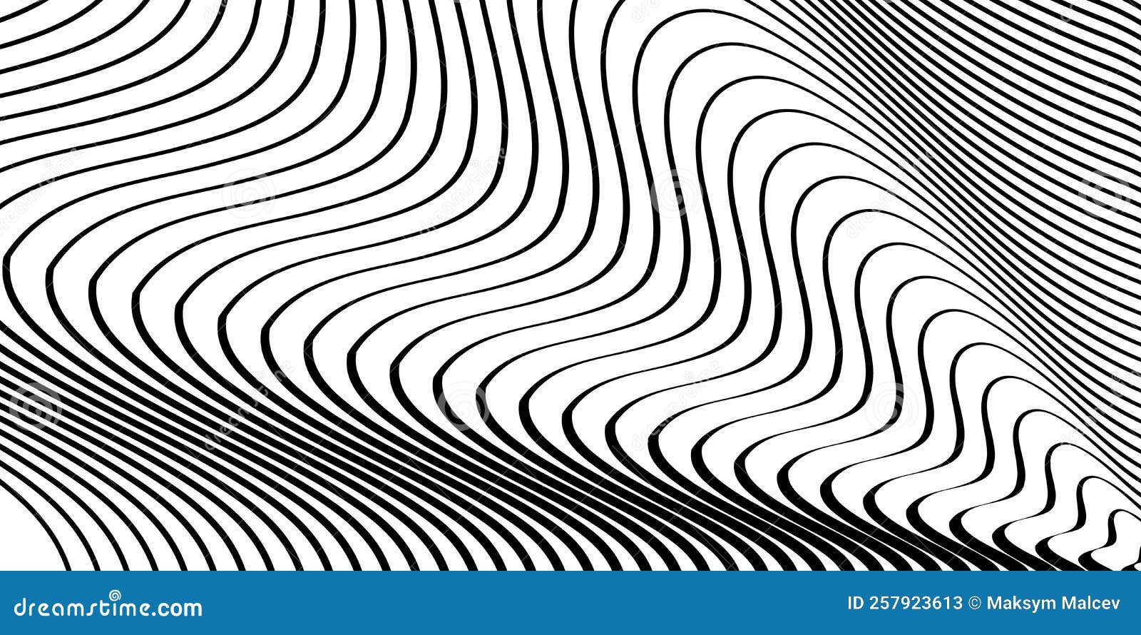 Modern Abstract Wave Lines on White Background. Vector Stock Vector ...