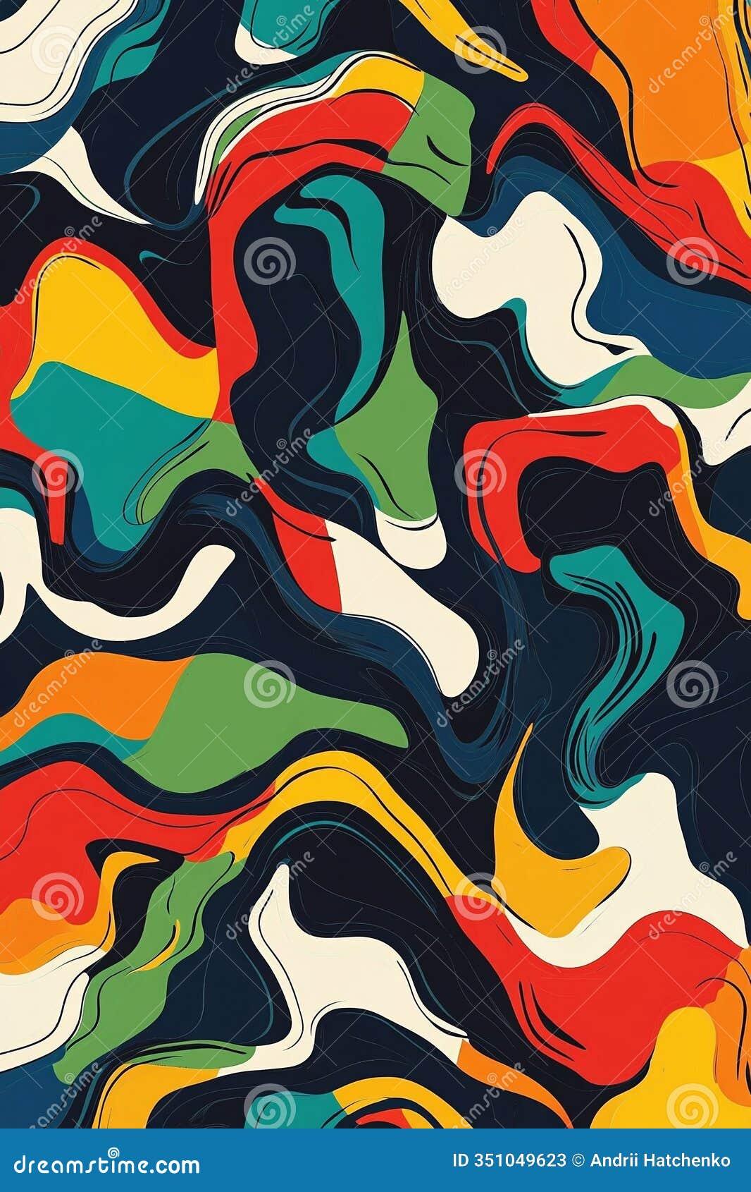 Modern Abstract Wave Patterns for Magazine Covers. Stock Illustration ...