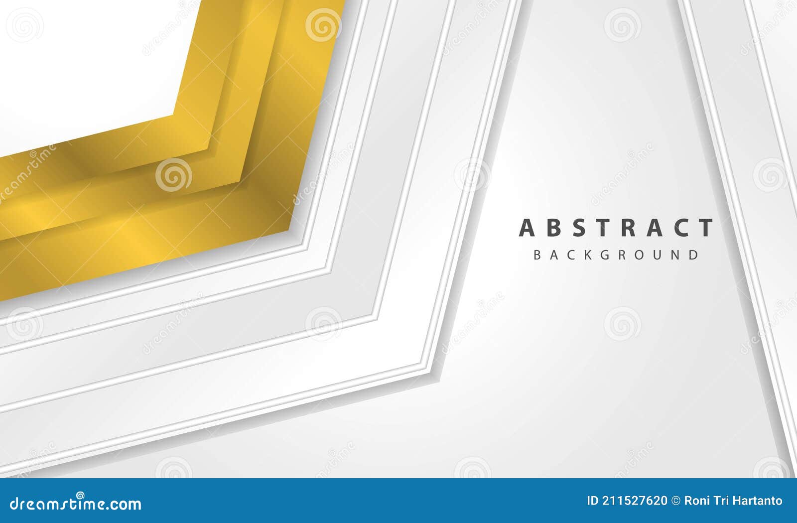 Modern Abstract White Background Vector with Gold Line Effect. Elegant ...