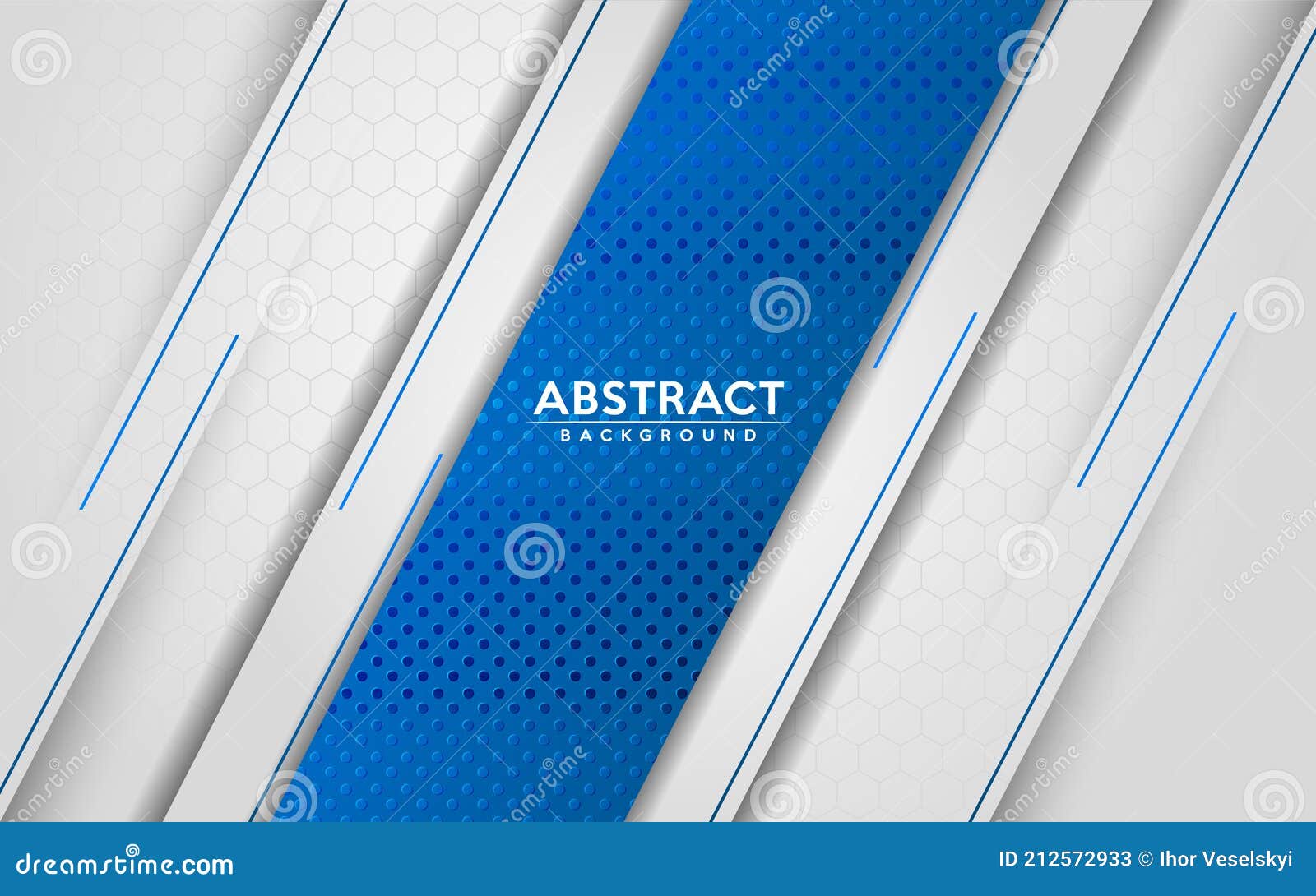 Modern Abstract White and Blue Background with 3D Overlap Layers ...