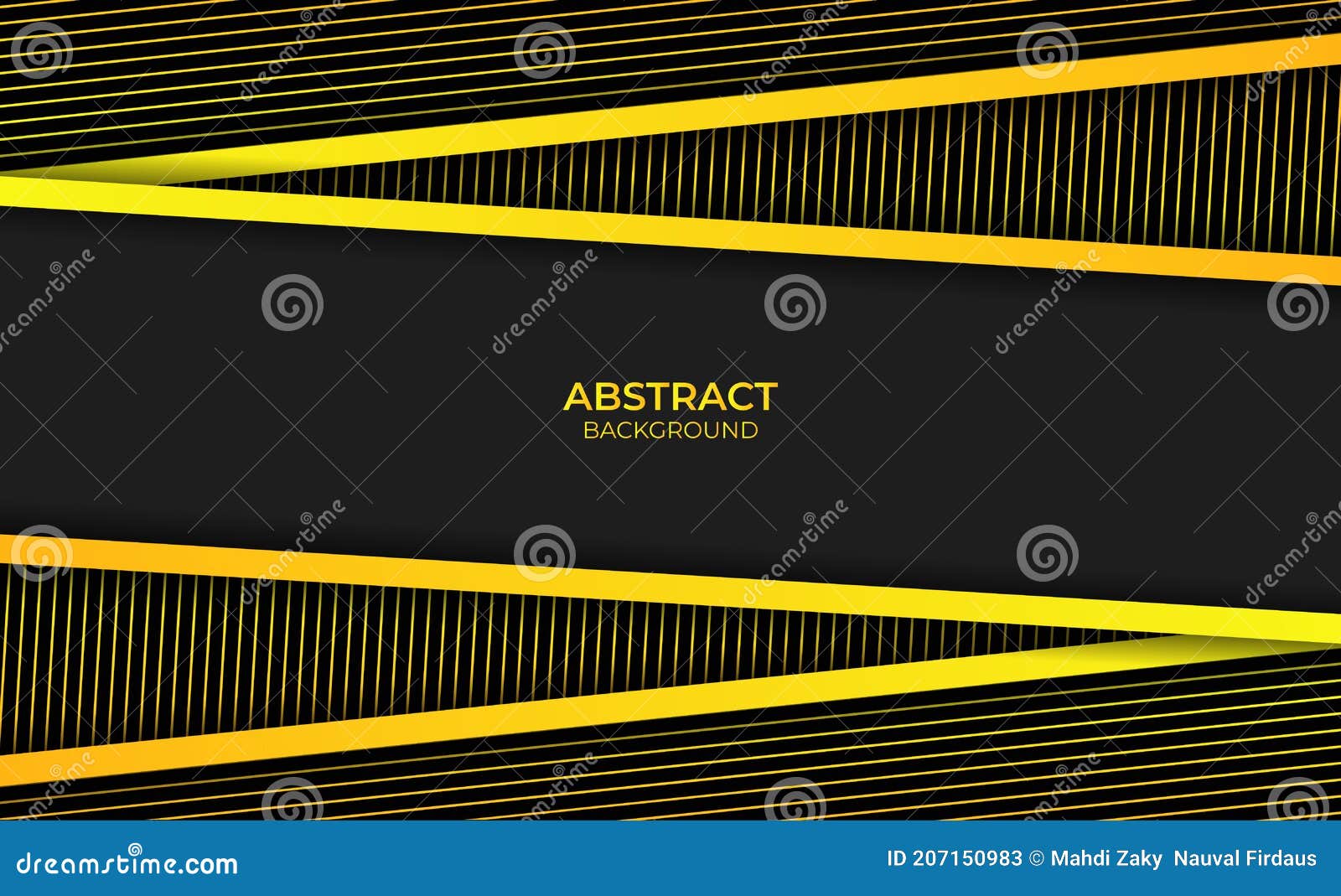 Modern Abstract Yellow and Black Design Stock Vector - Illustration of ...