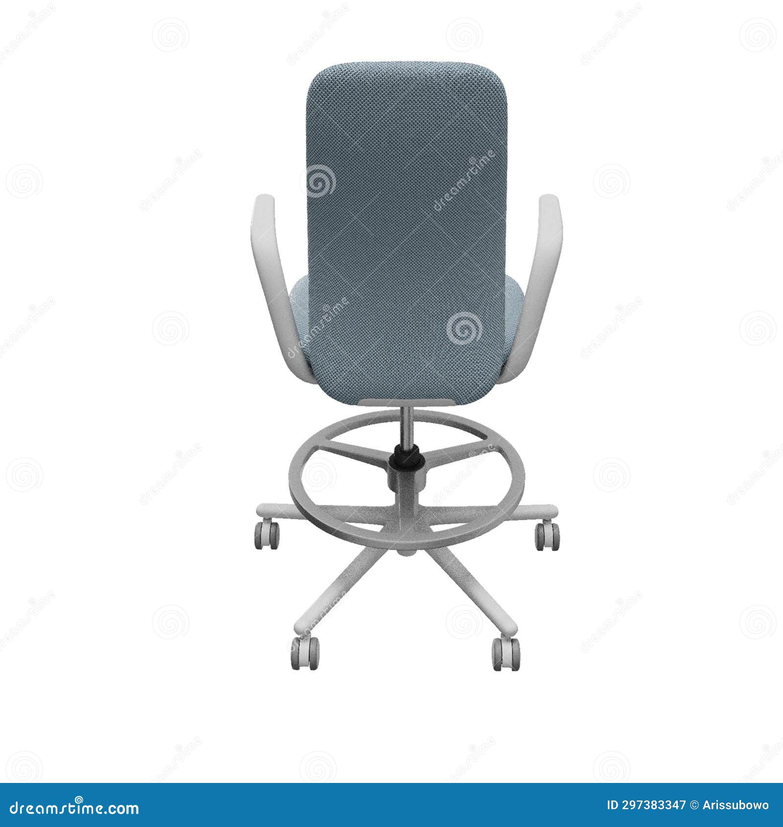 Modern Accent Chairs Front View 3 D Rendering. High Quality Transparent ...