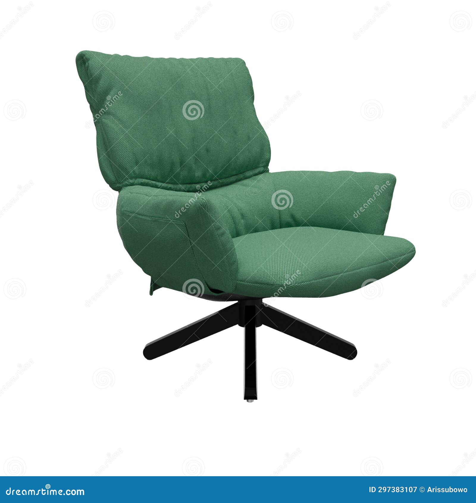 Modern Accent Chairs Front View 3 D Rendering. High Quality Transparent ...