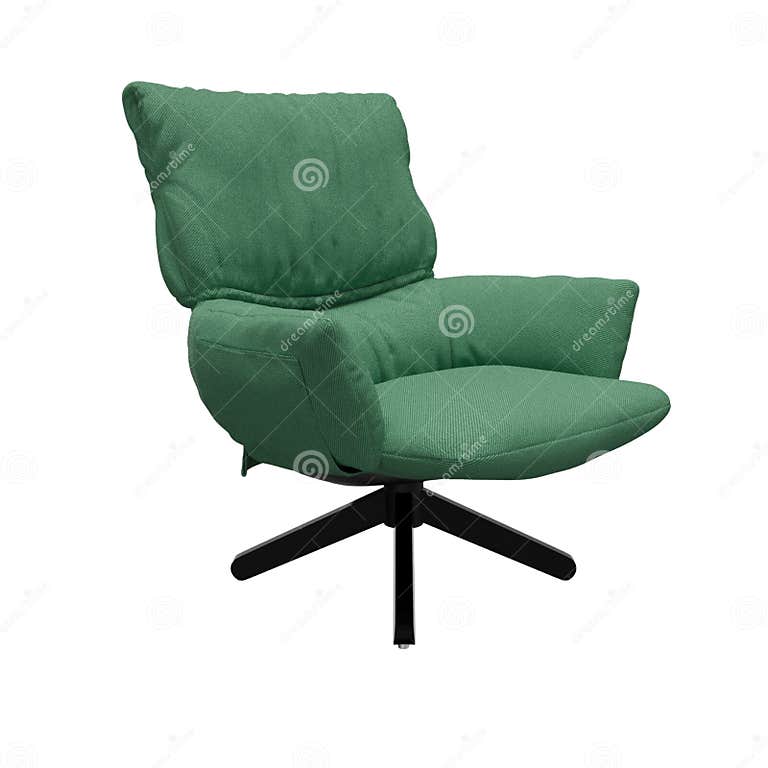 Modern Accent Chairs Front View 3 D Rendering. High Quality Transparent ...