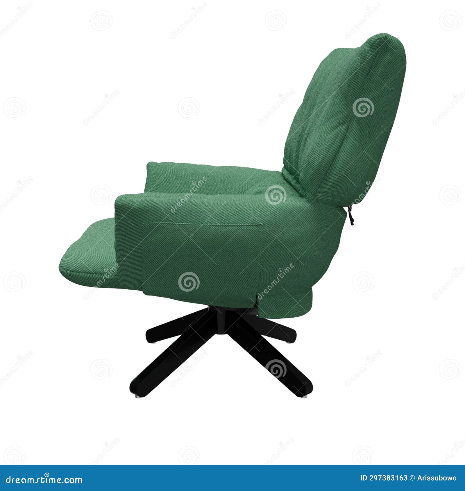 Modern Accent Chairs Front View 3 D Rendering. High Quality Transparent ...