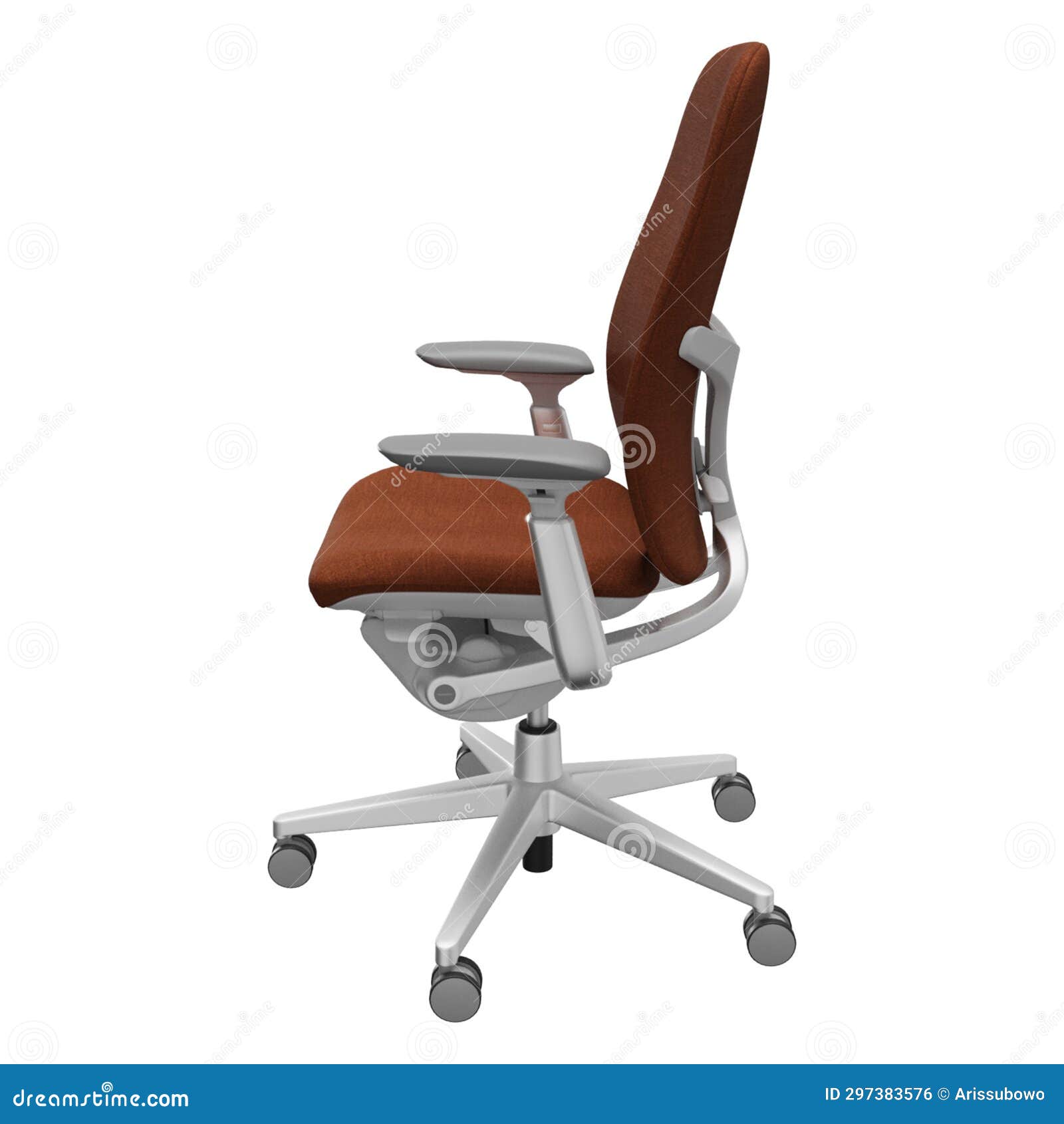 Modern Accent Chairs Front View 3 D Rendering. High Quality Transparent ...
