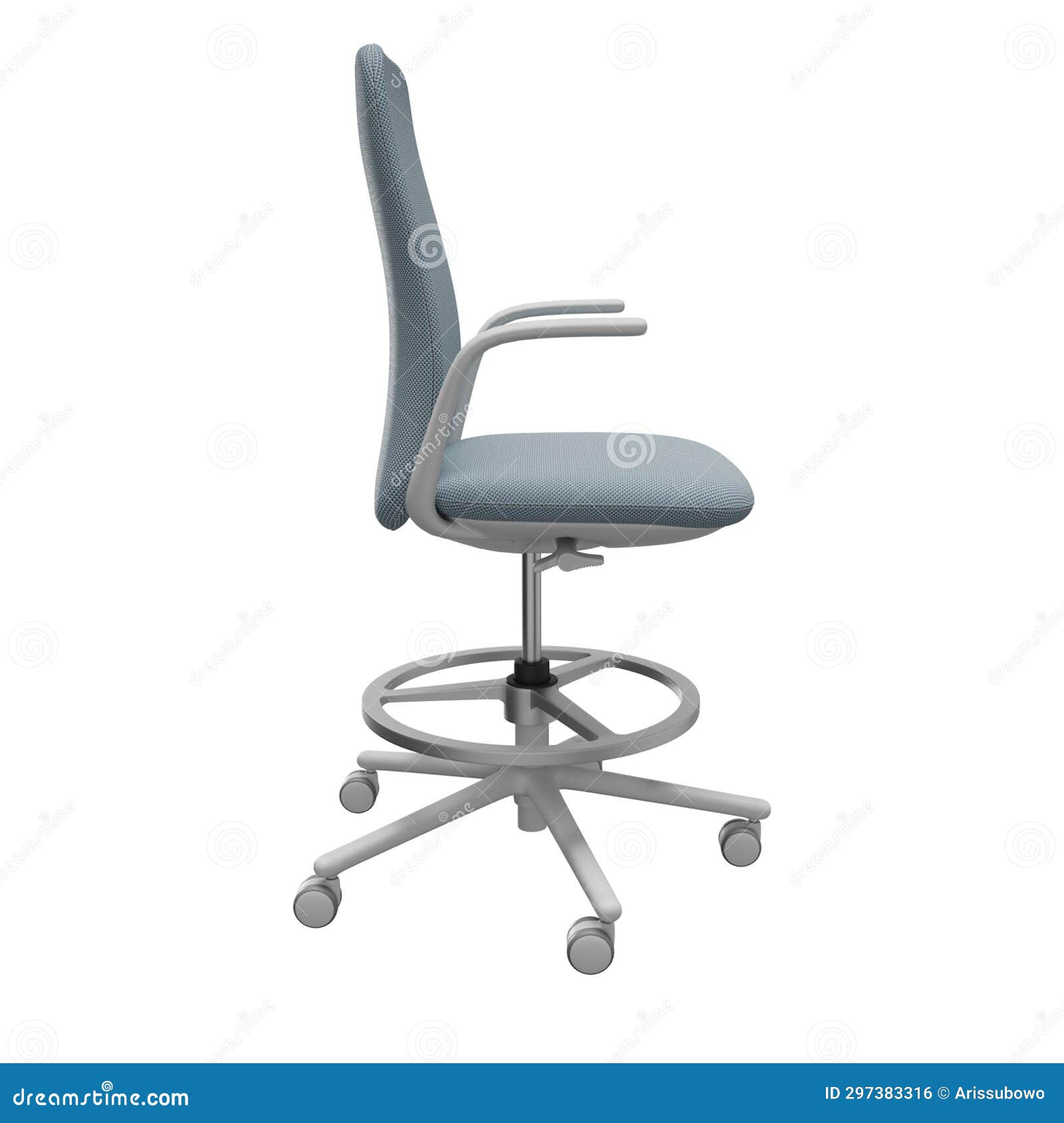 Modern Accent Chairs Front View 3 D Rendering. High Quality Transparent ...