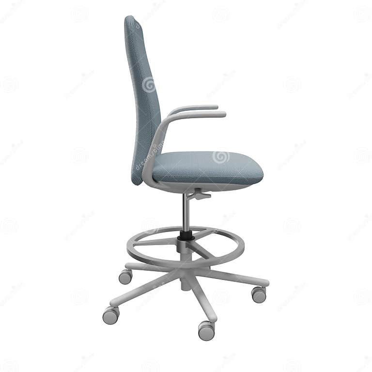 Modern Accent Chairs Front View 3 D Rendering. High Quality Transparent ...