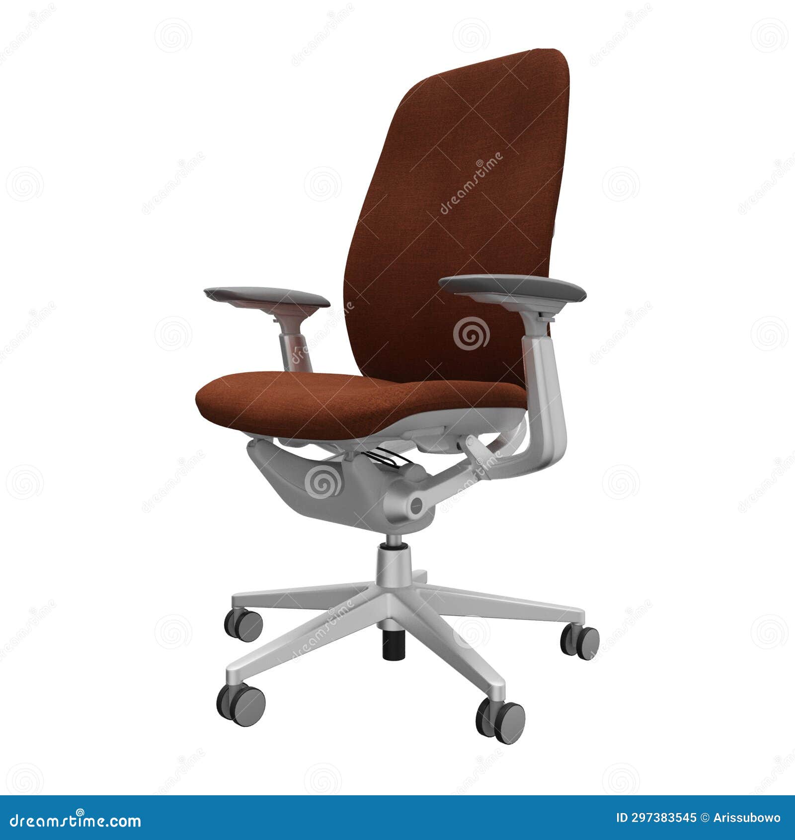 Modern Accent Chairs Front View 3 D Rendering. High Quality Transparent ...