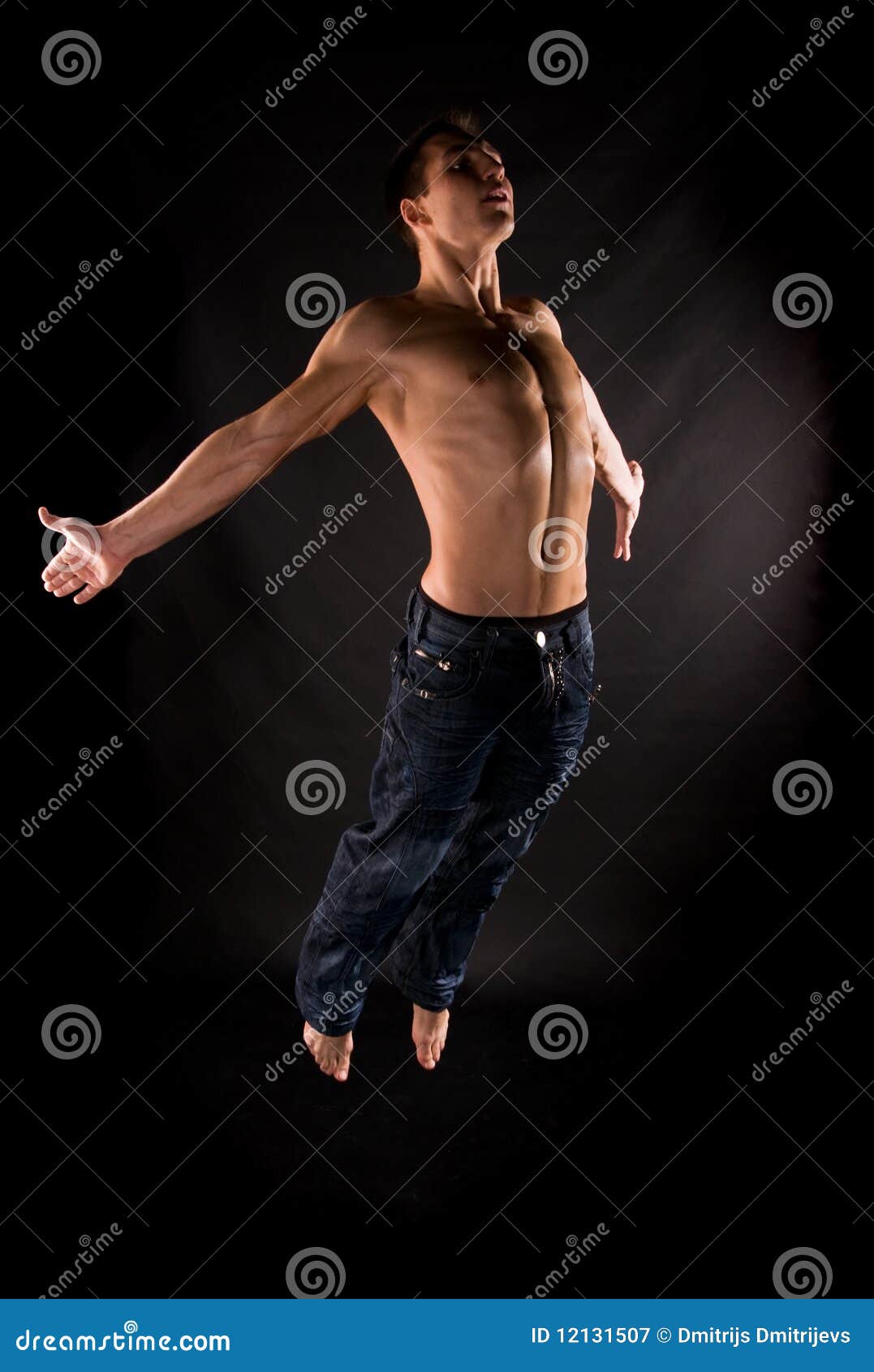 Modern Acrobat Jumping Royalty-Free Stock Photography | CartoonDealer ...