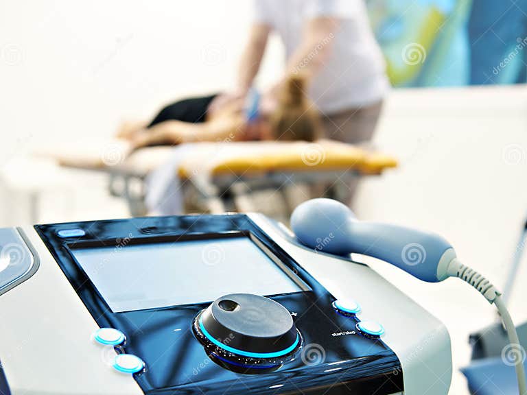 Advanced Electronic Physiotherapy System Stock Photo - Image of device ...