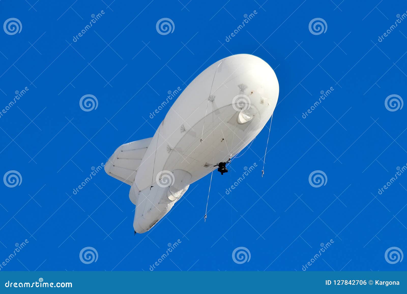 A Modern Aerostat with a Camera Attached Stock Photo - Image of ...