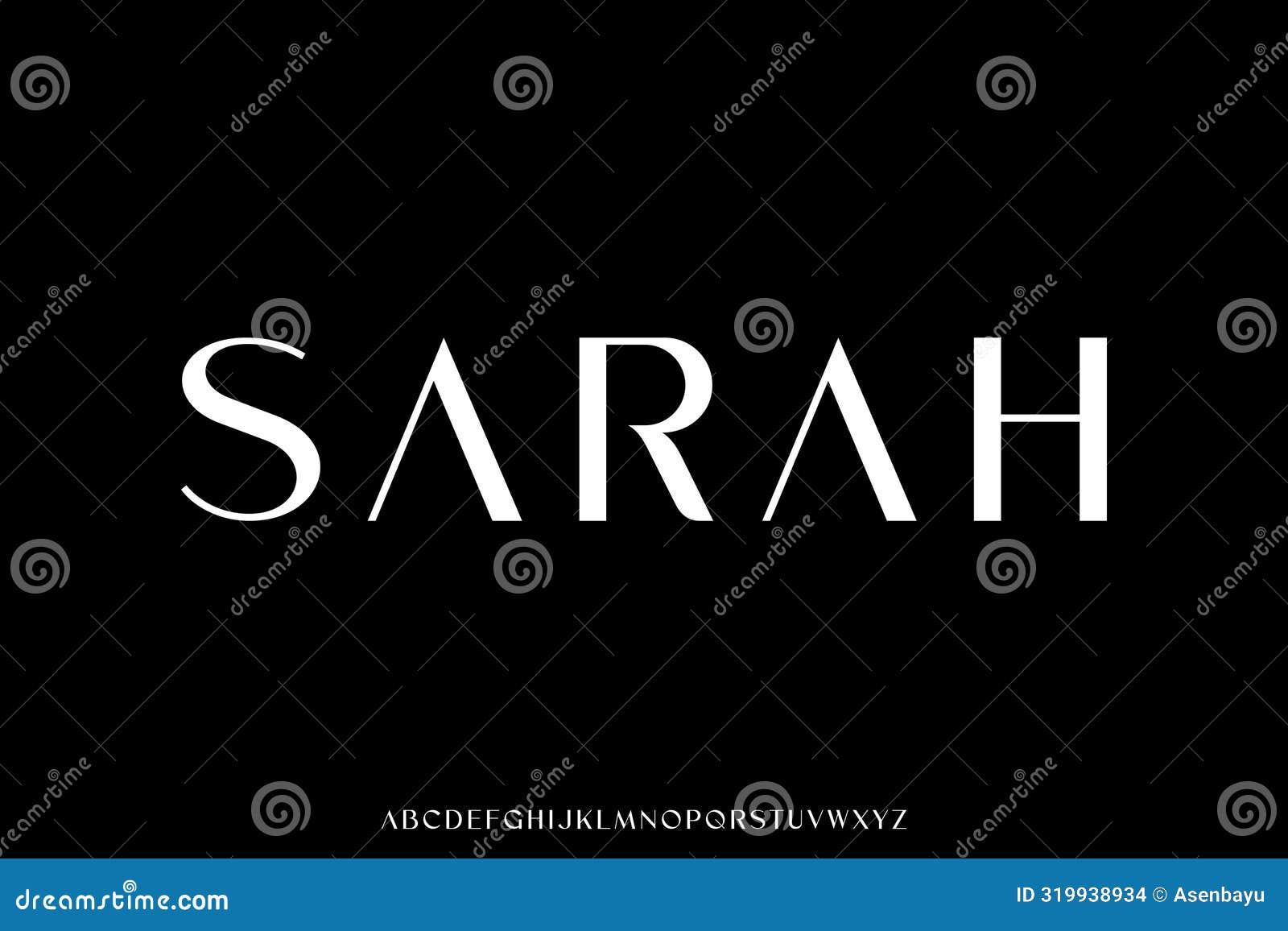 Modern Aesthetic Alphabet Display Font Vector. Minimalist Sans Serif ...