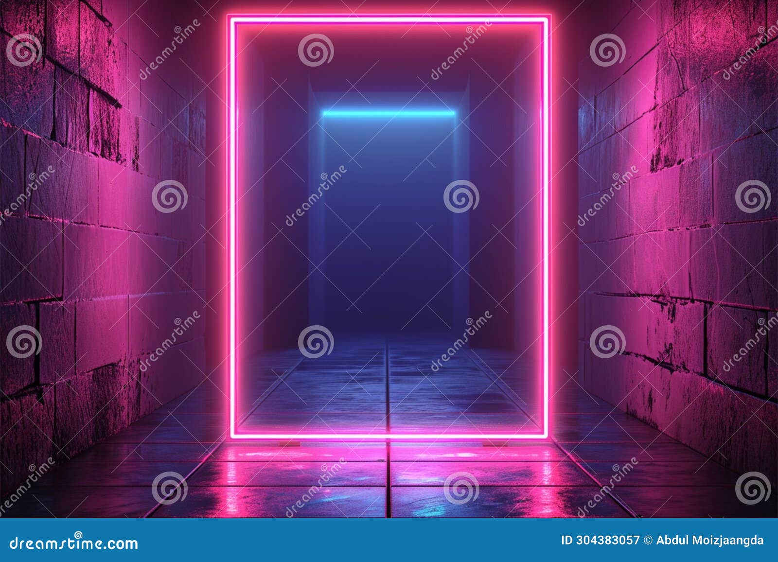 Modern Aesthetics Neon Sign With A Captivating Floor Background Royalty ...