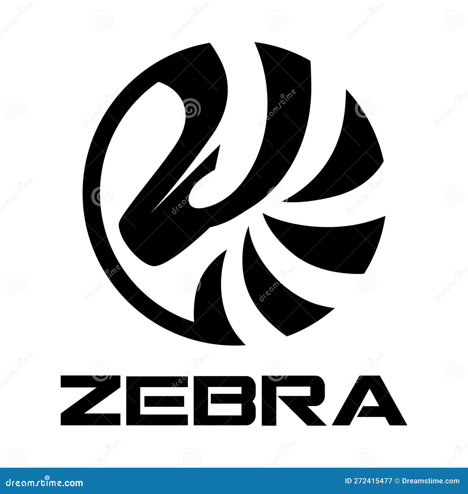 Modern African Zebra Logo. Vector Illustration Stock Vector ...