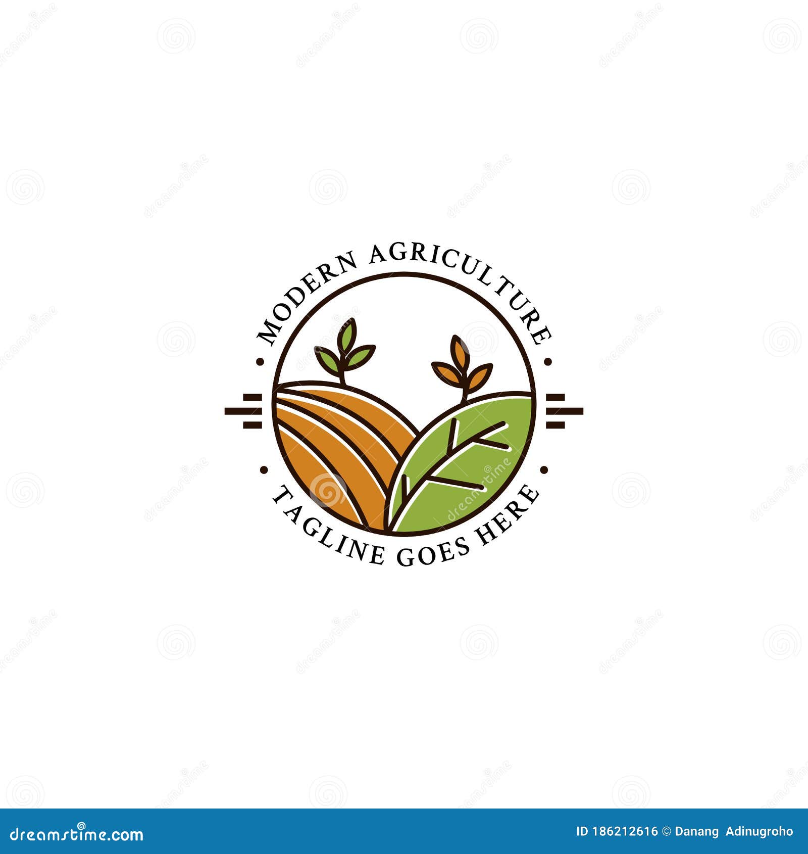 Modern Agriculture Logo Design,creative Farm Harvest Logo Vector Stock ...