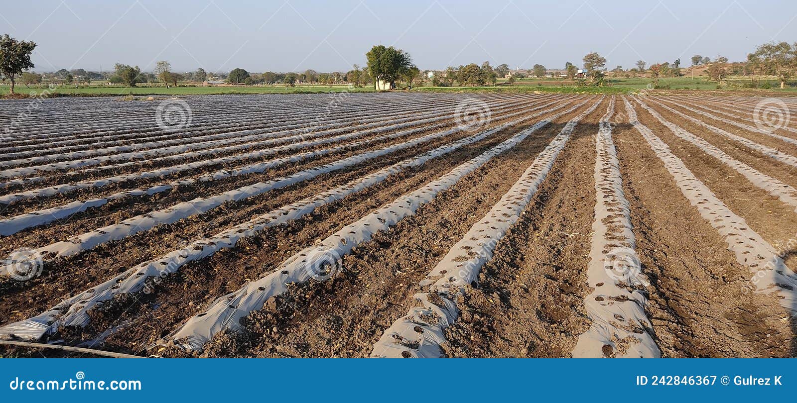 Modern Agriculture Techniques and Methods Stock Image - Image of land ...