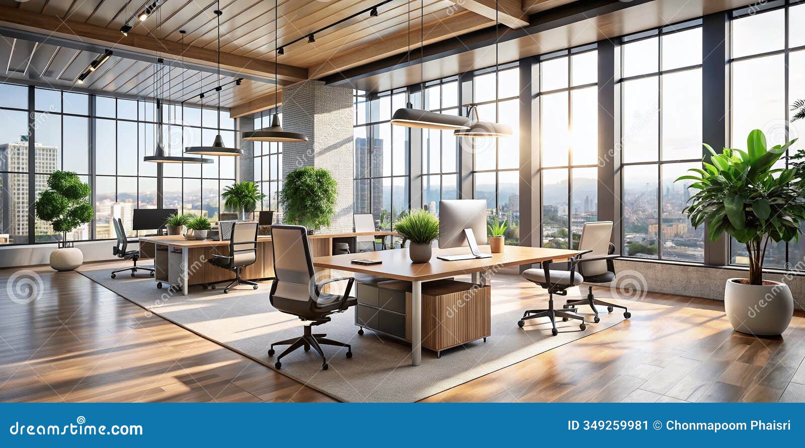 FutureForward Corporate Office Design AIGenerated Spaces Featuring ...