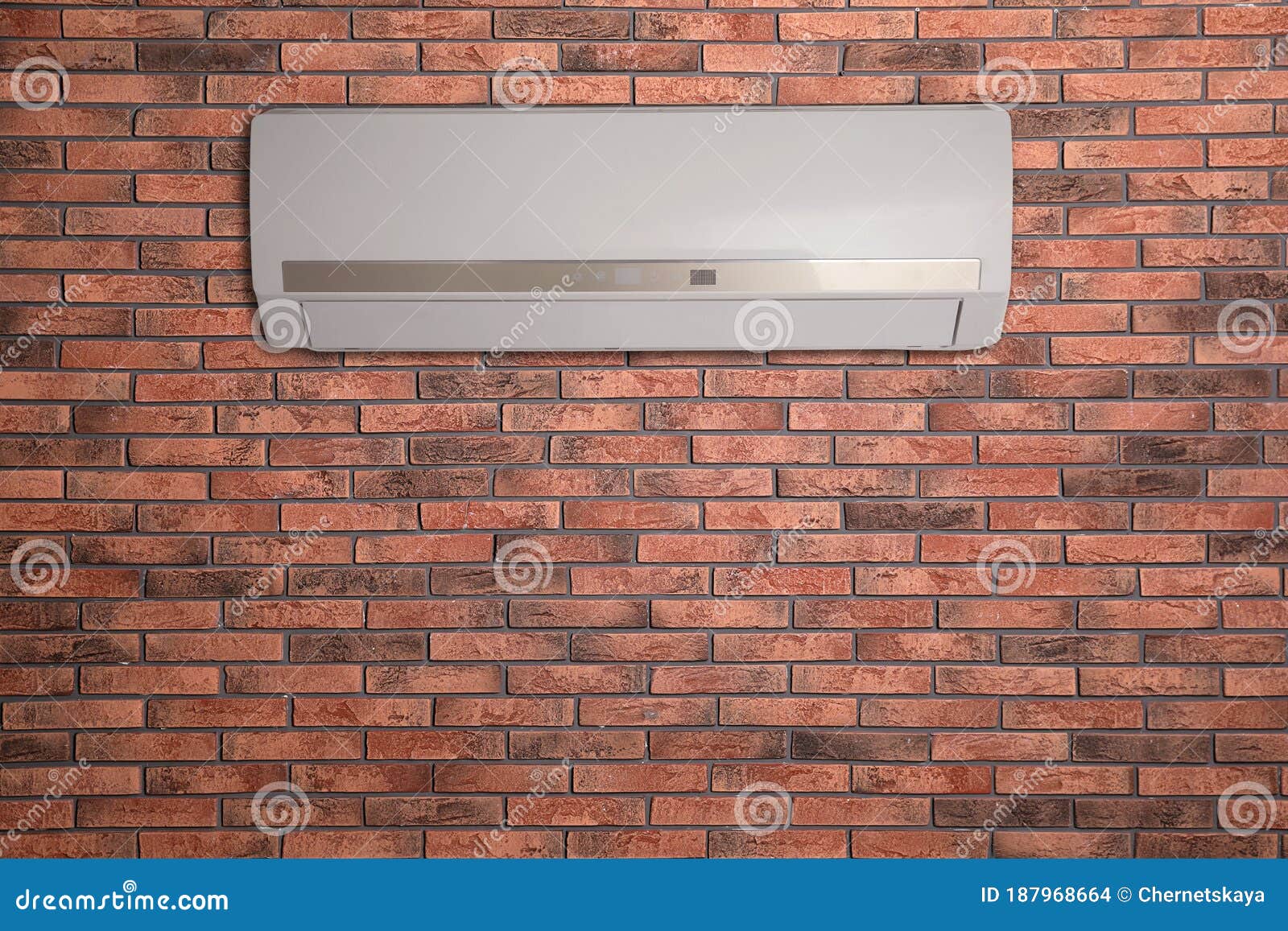 Air Conditioner On A Brick Wall. Royalty-Free Stock Photography ...