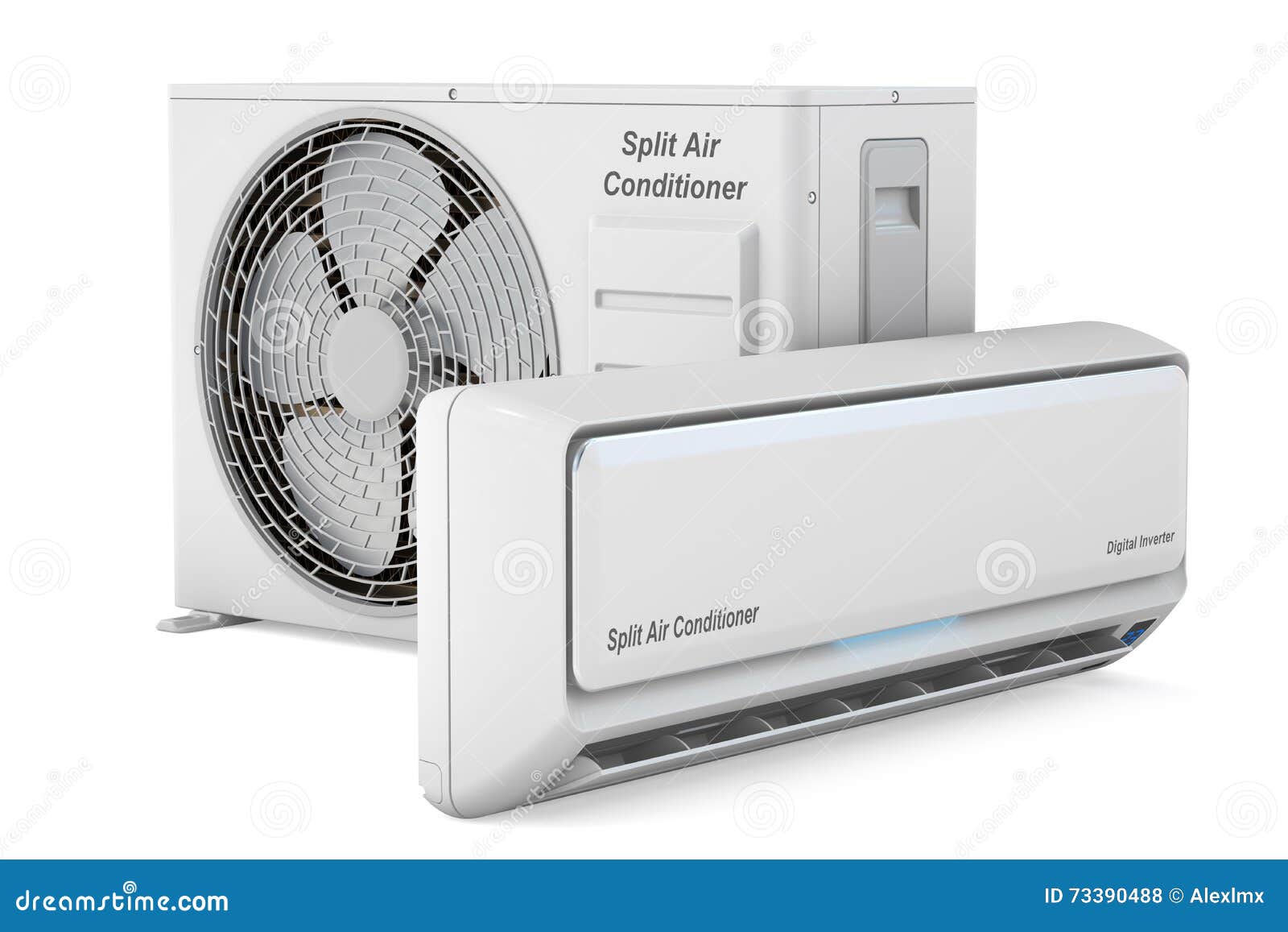 Modern Air Conditioner System Stock Illustration - Illustration of ...