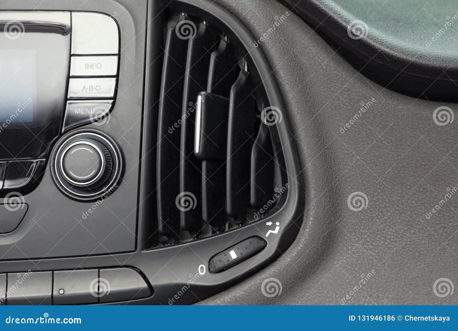 Modern Air Conditioning Control Panel in Car Stock Photo - Image of ...